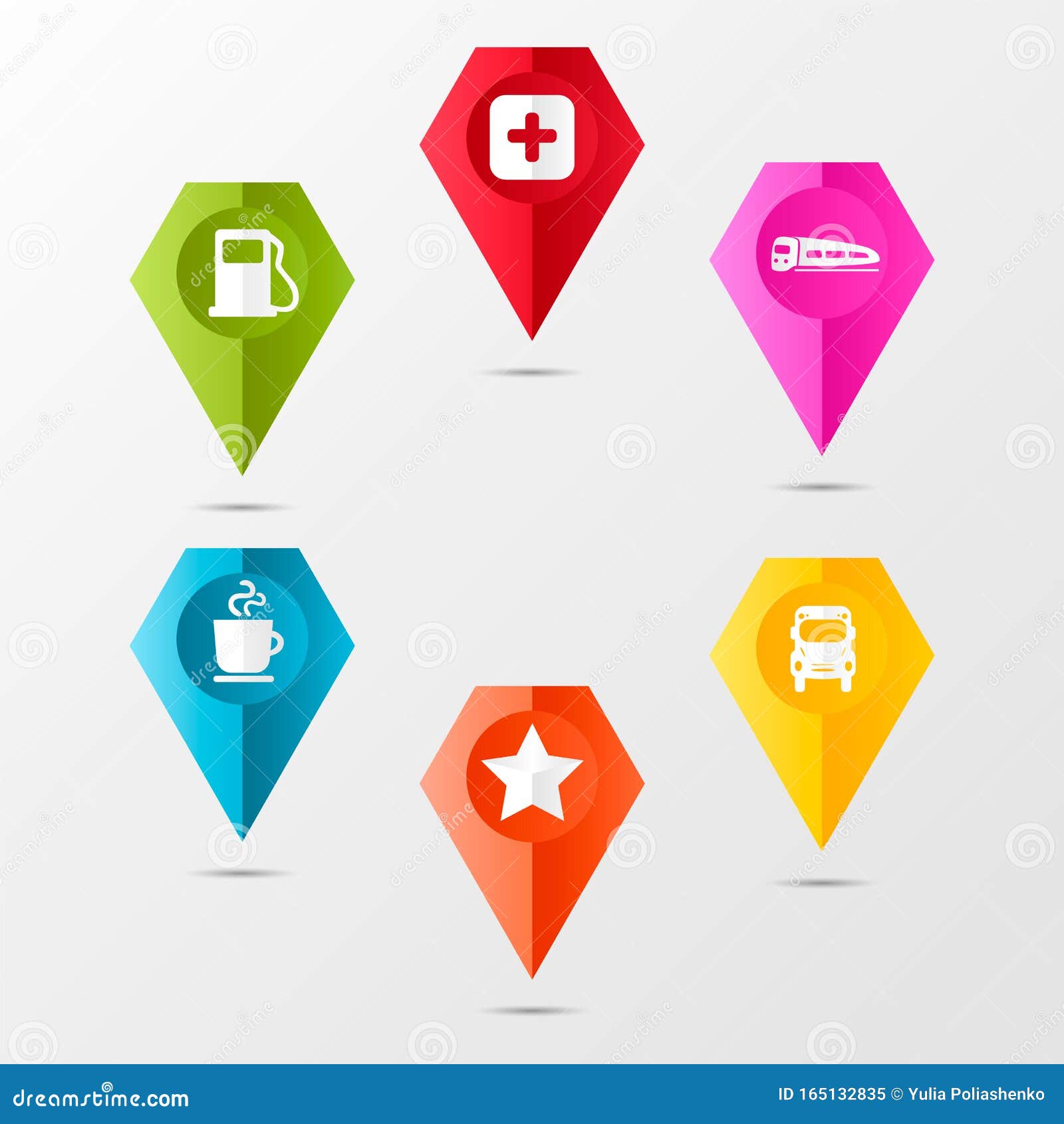 Pointer 3d Arrow Mark Illustration. Stock Vector - Illustration of ...