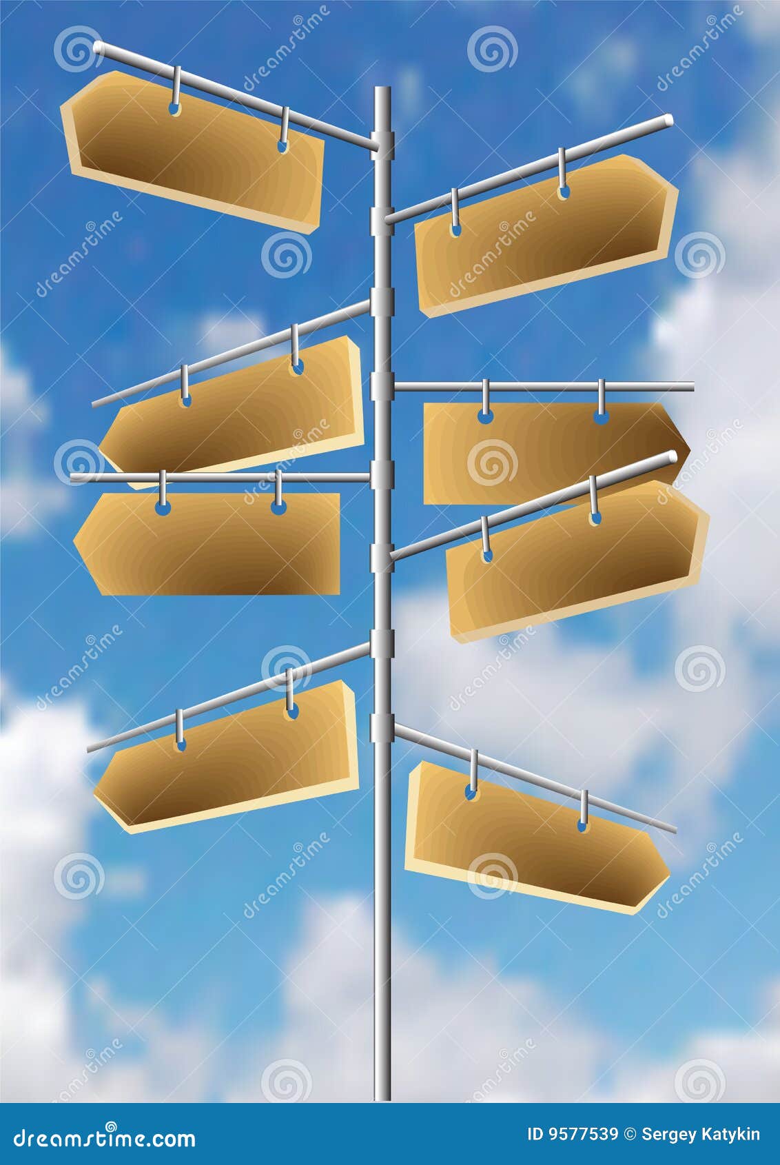 Pointer in Different Directions. Vector. Stock Illustration ...