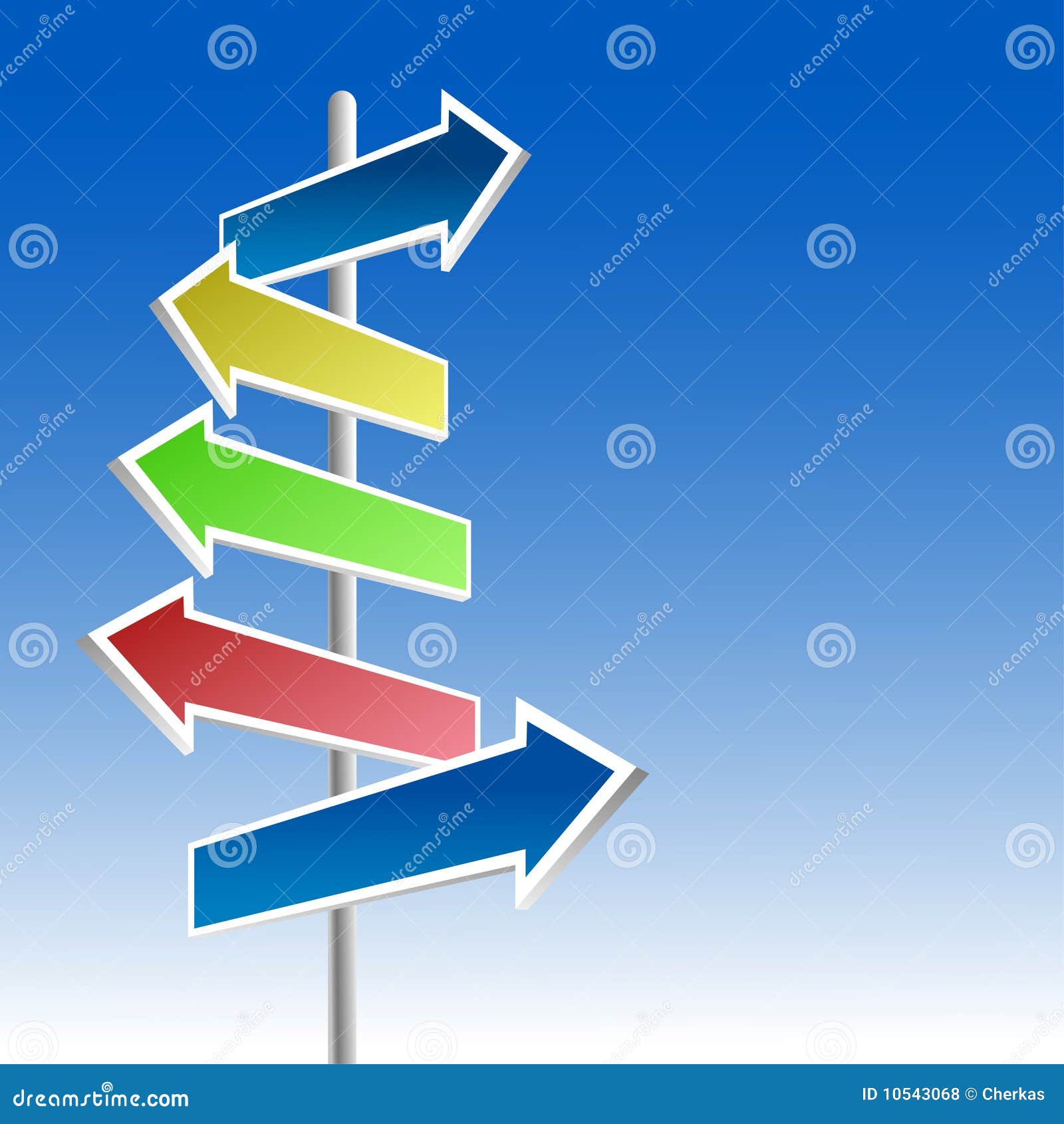 Pointer of direction. stock vector. Illustration of billboard - 10543068