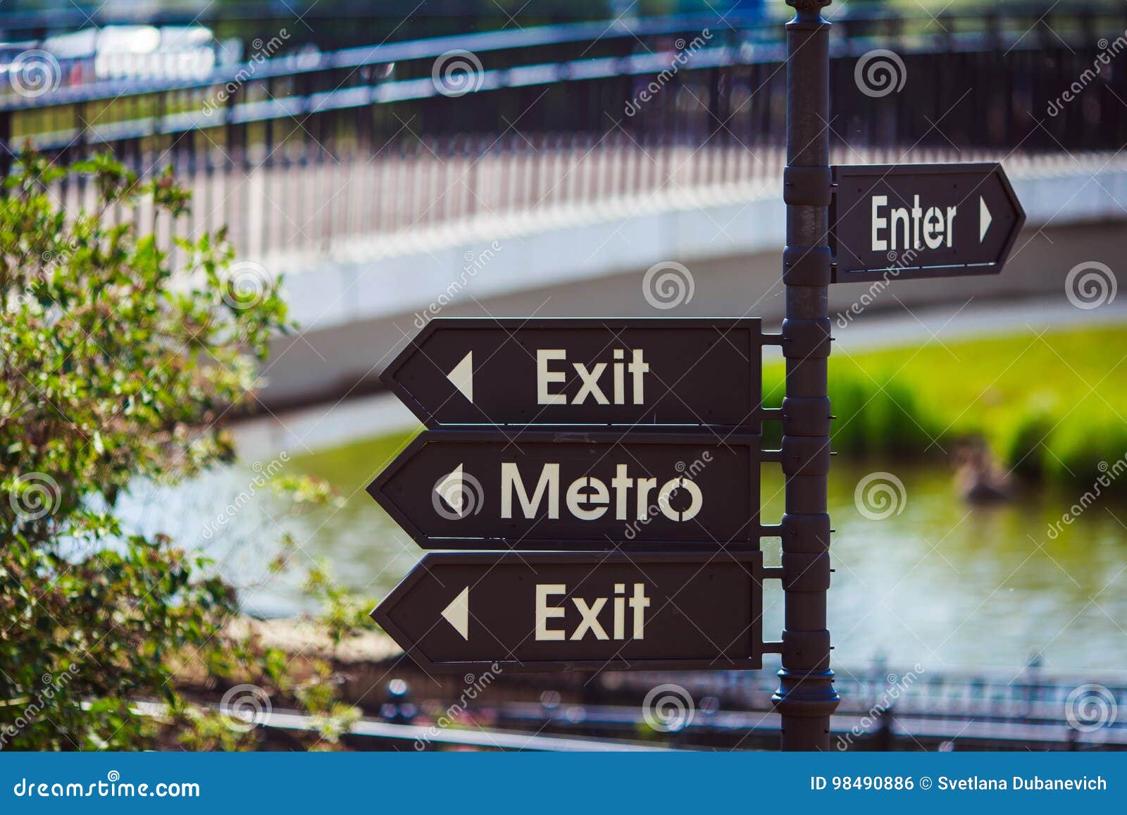 Pointer with Directions. Signboard Sign Stock Photo - Image of area ...
