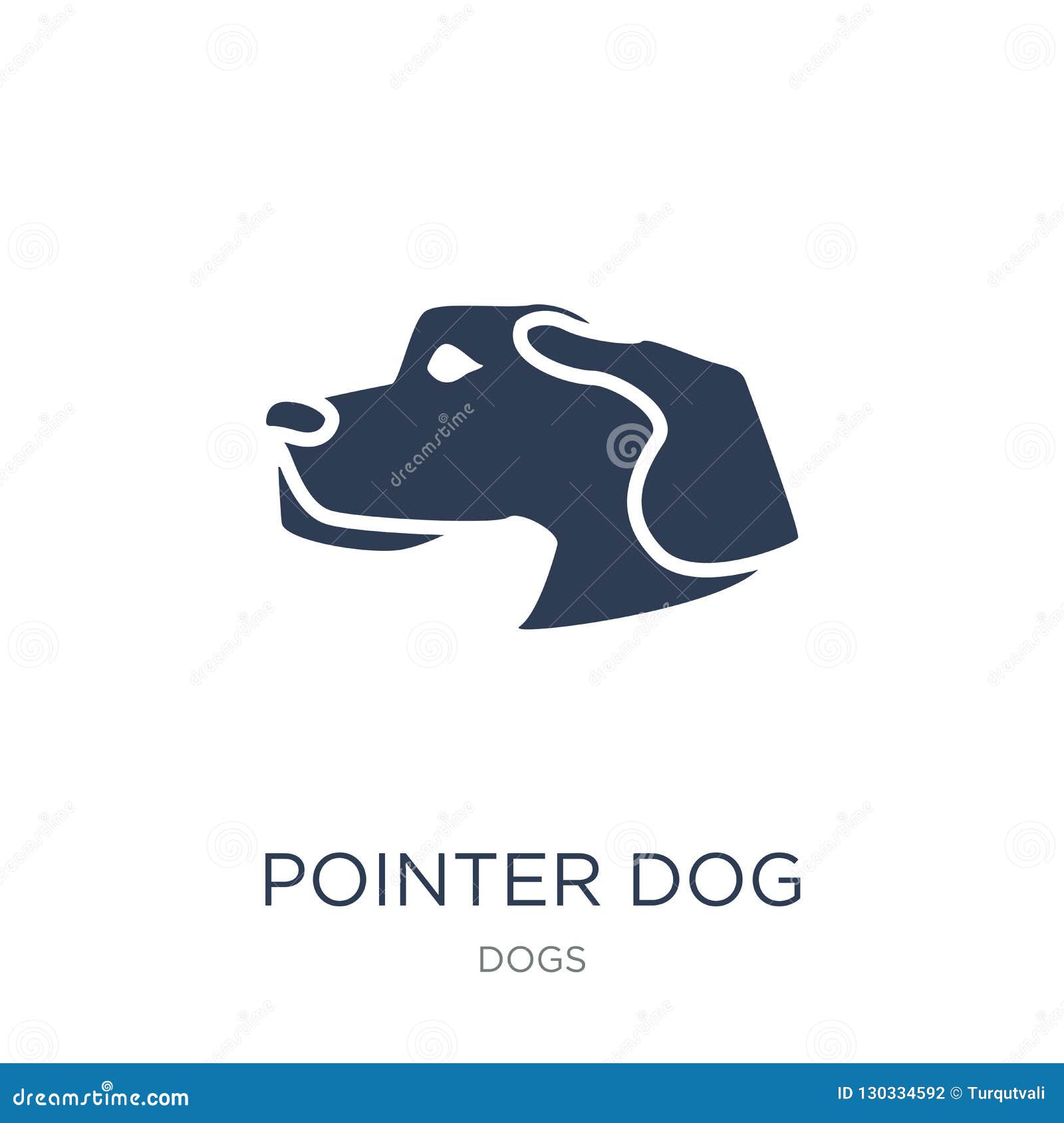 Pointer Dog Icon. Trendy Flat Vector Pointer Dog Icon on White B Stock ...