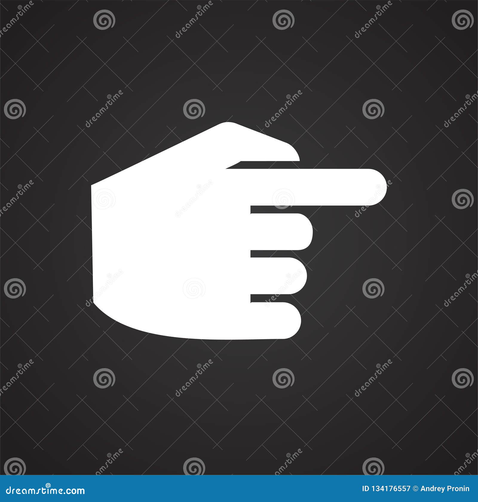 Pointer Gesture Slide Left And Right Black Solid Pictogram. Hand Finger ...