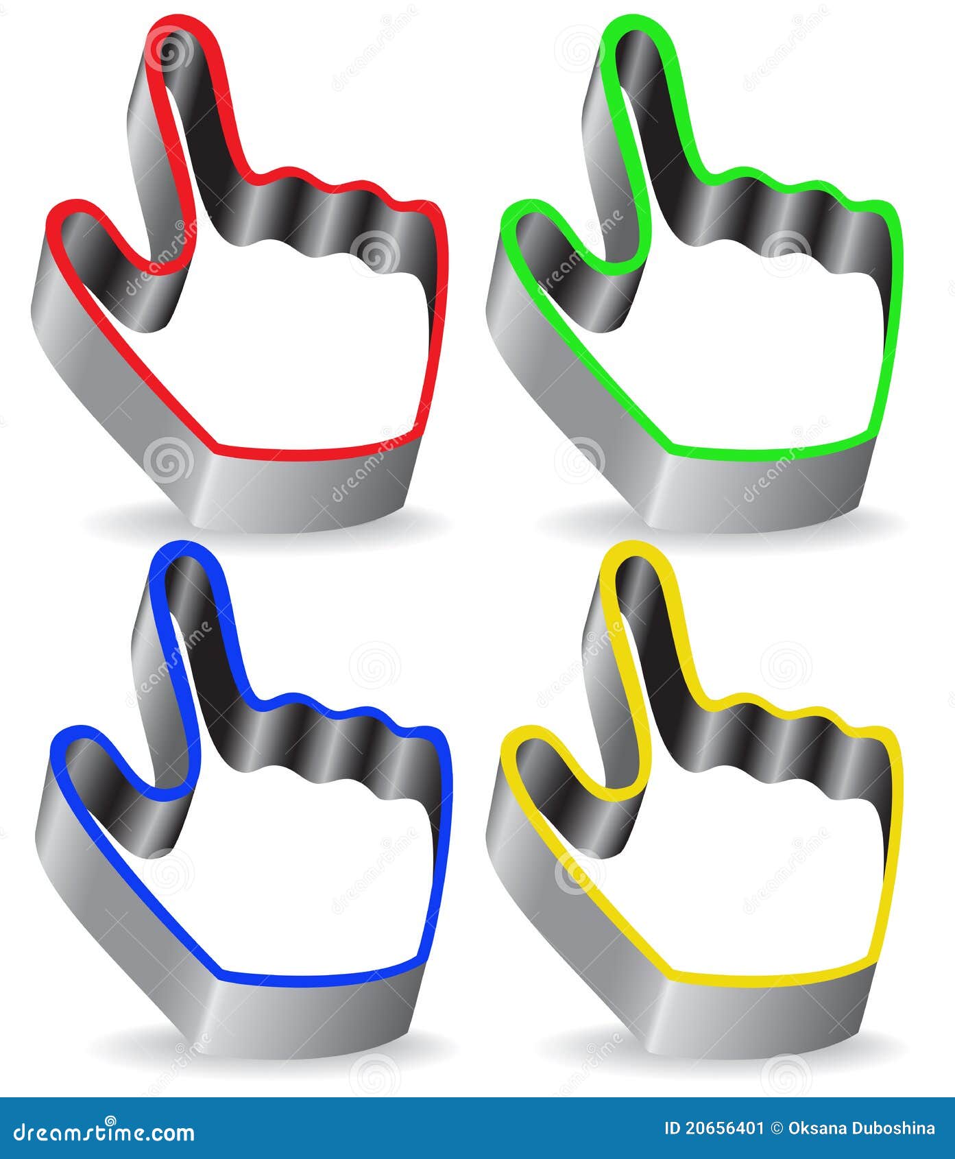 Pointer Hand stock vector. Illustration of interface - 20656401