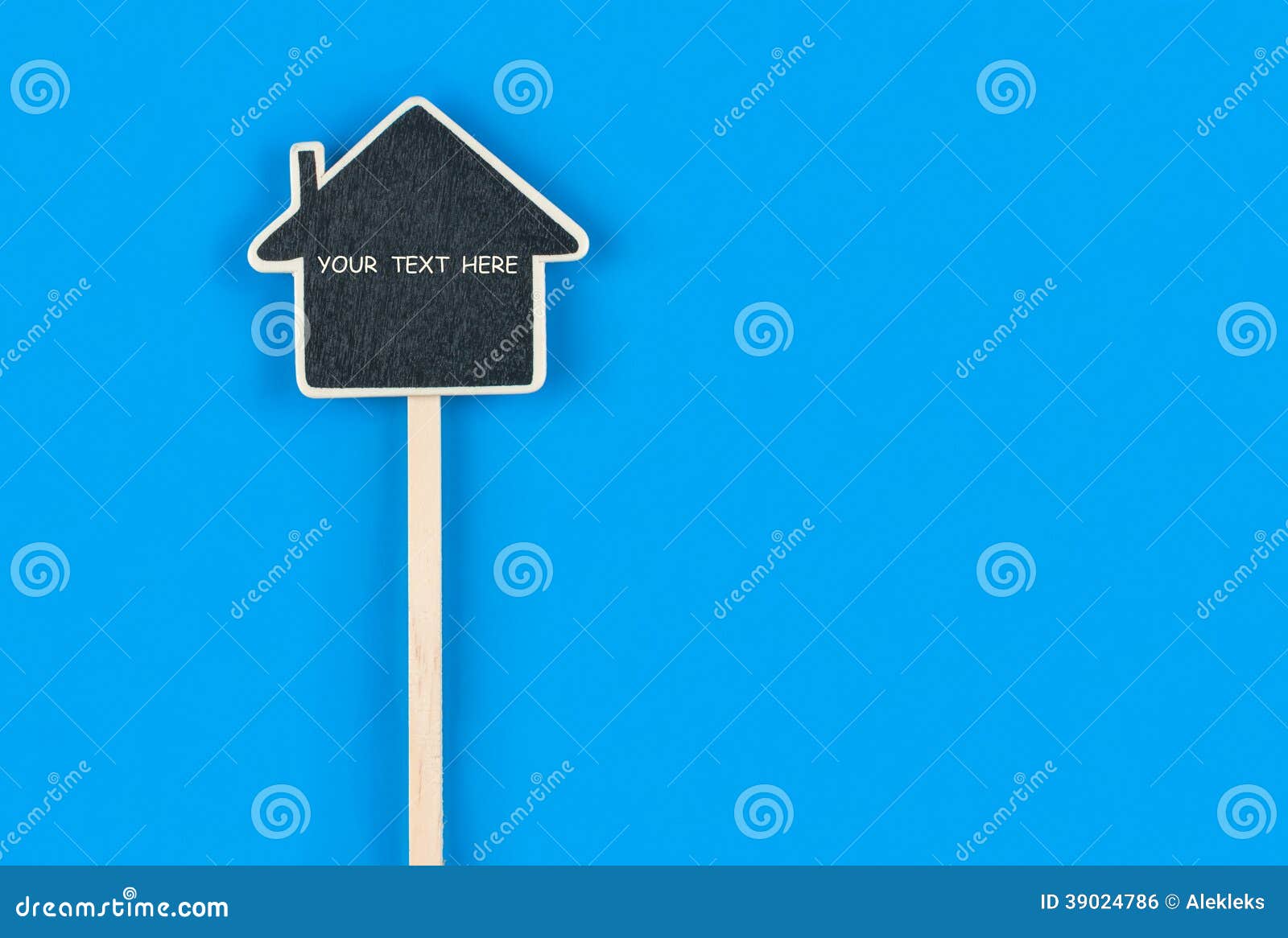 Pointer House with Space for Your Text Stock Photo - Image of concept ...