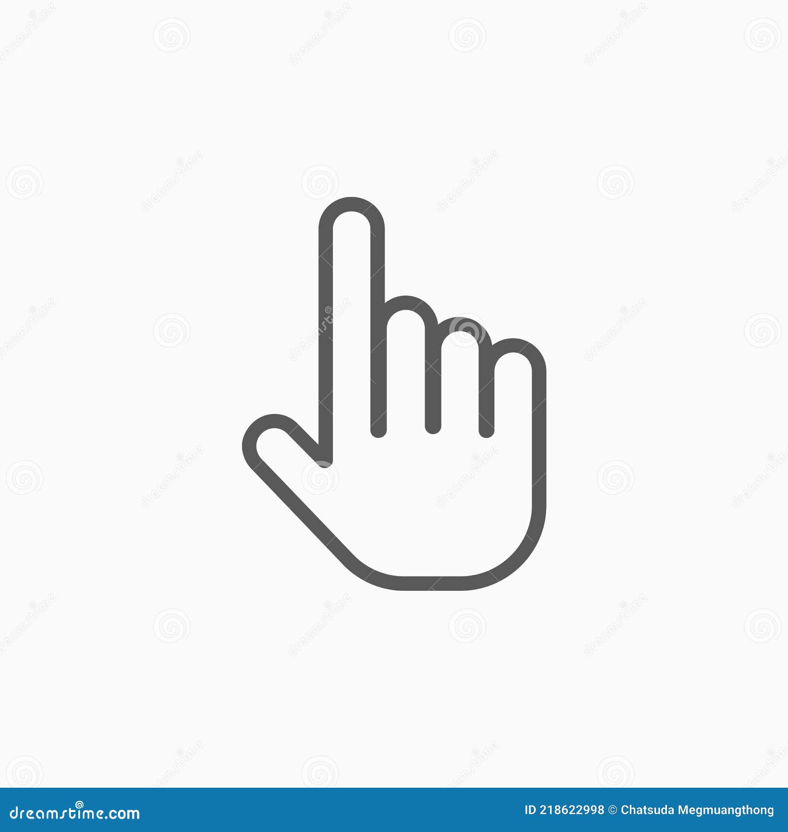 Pointer Icon, Point, Finger, Click, Touch, Arrow, Hand Stock Vector ...