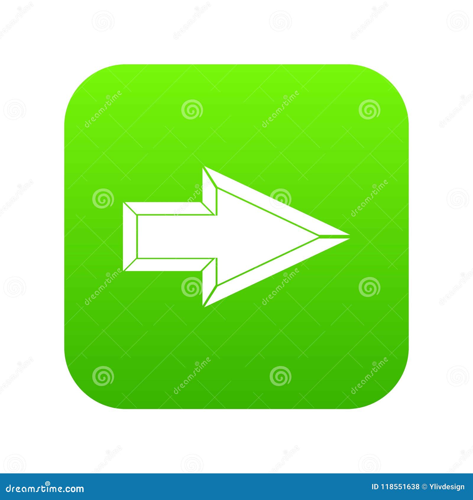 Pointer icon digital green stock vector. Illustration of point - 118551638