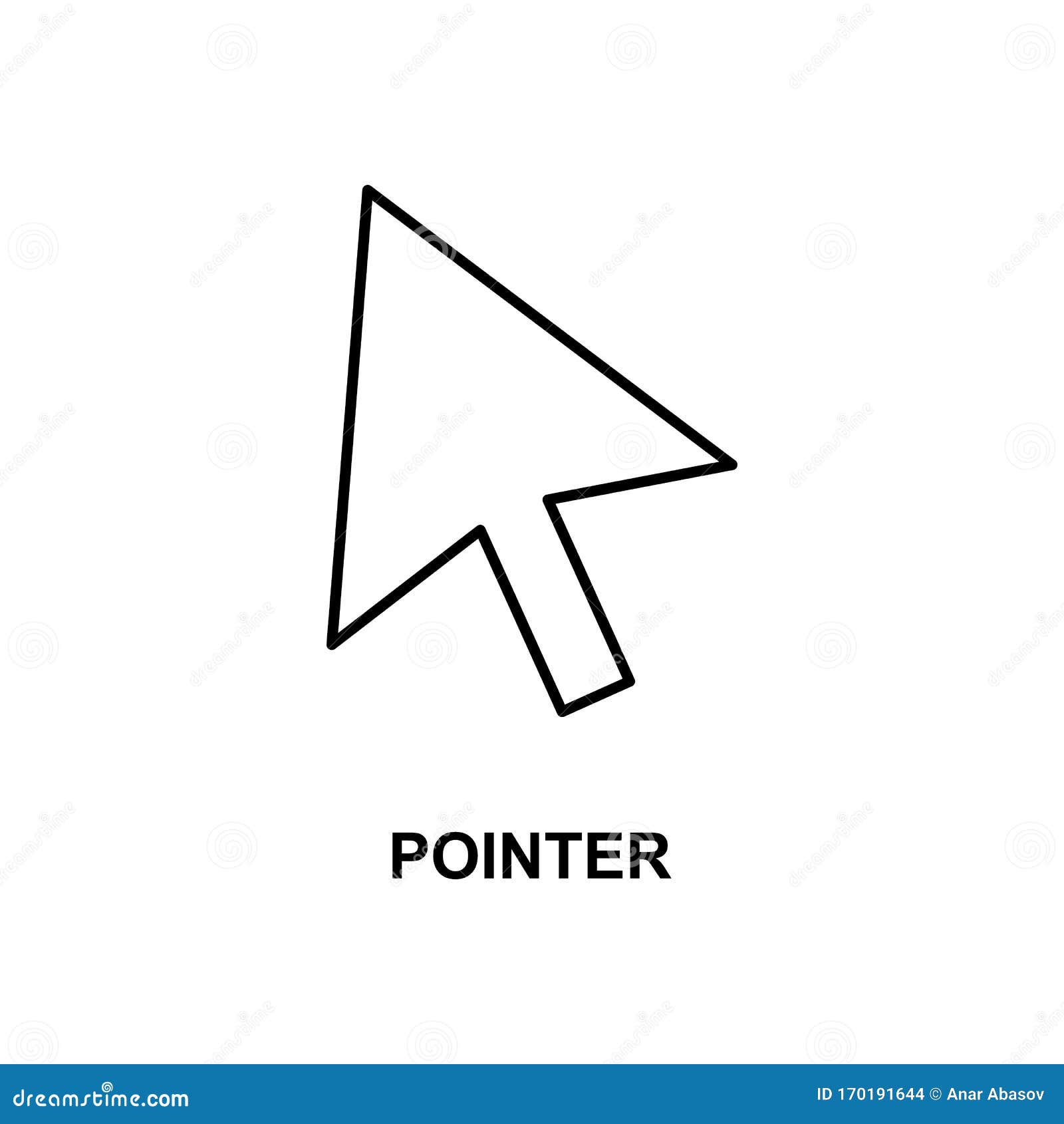 Pointer Icon. Element of Simple Web Icon with Name for Mobile Concept ...