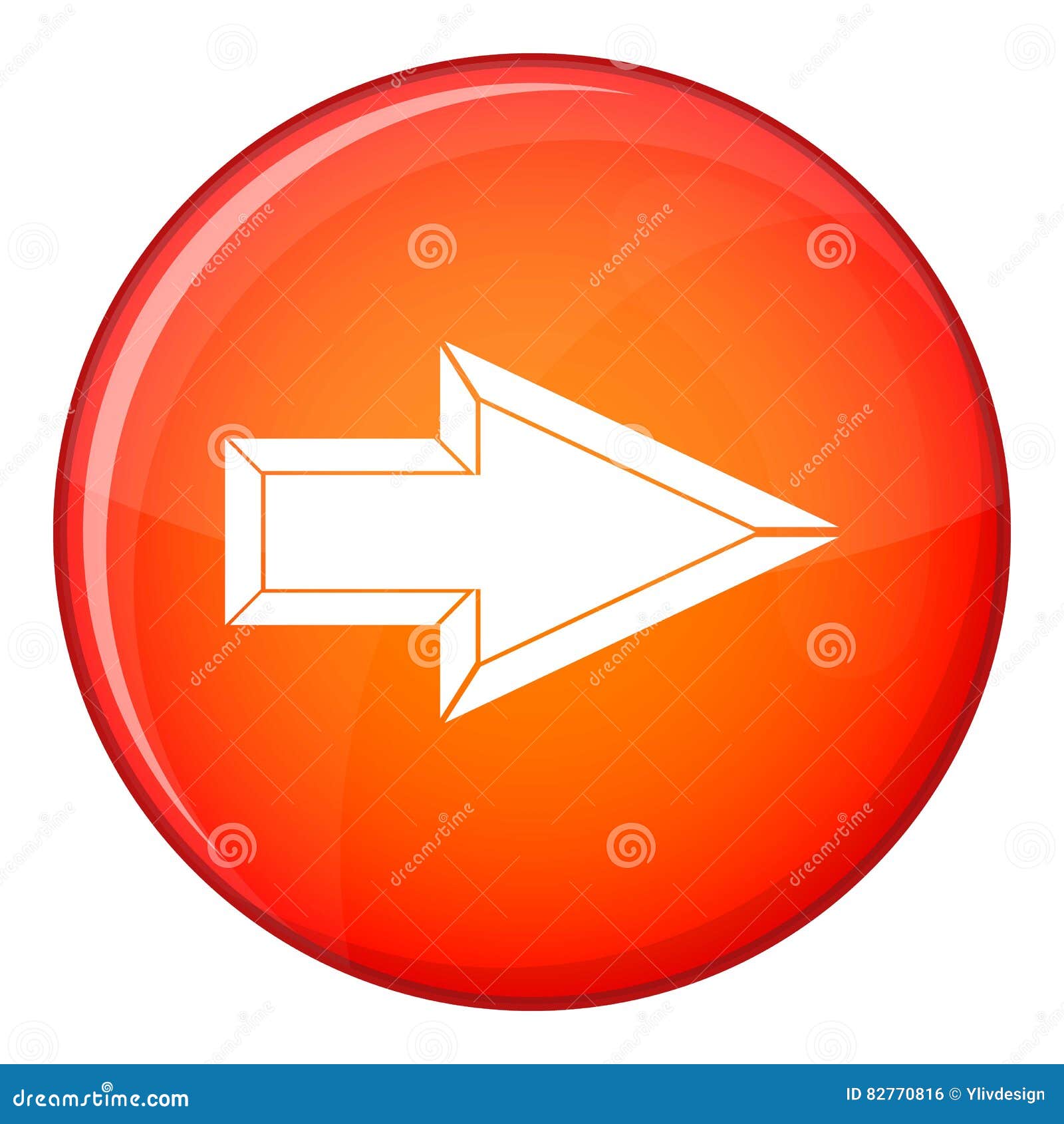 Pointer icon, flat style stock vector. Illustration of click - 82770816