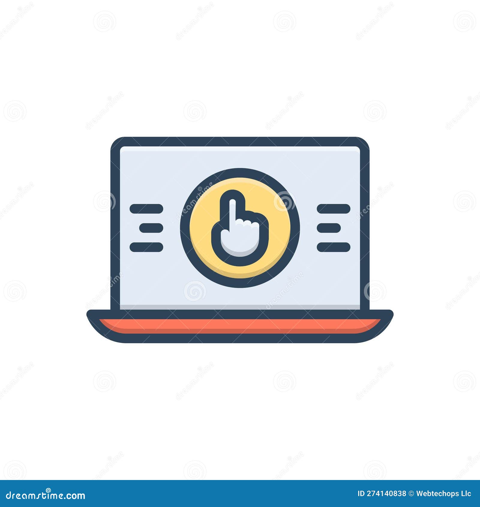 Color Illustration Icon for Pointer, Indicator and Technology Stock ...