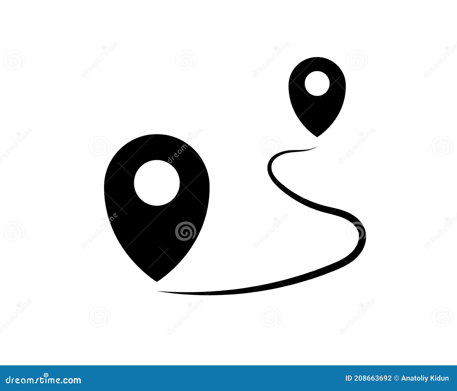 Pins For Map, Destination Symbol, Navigation Position Marker And Travel ...