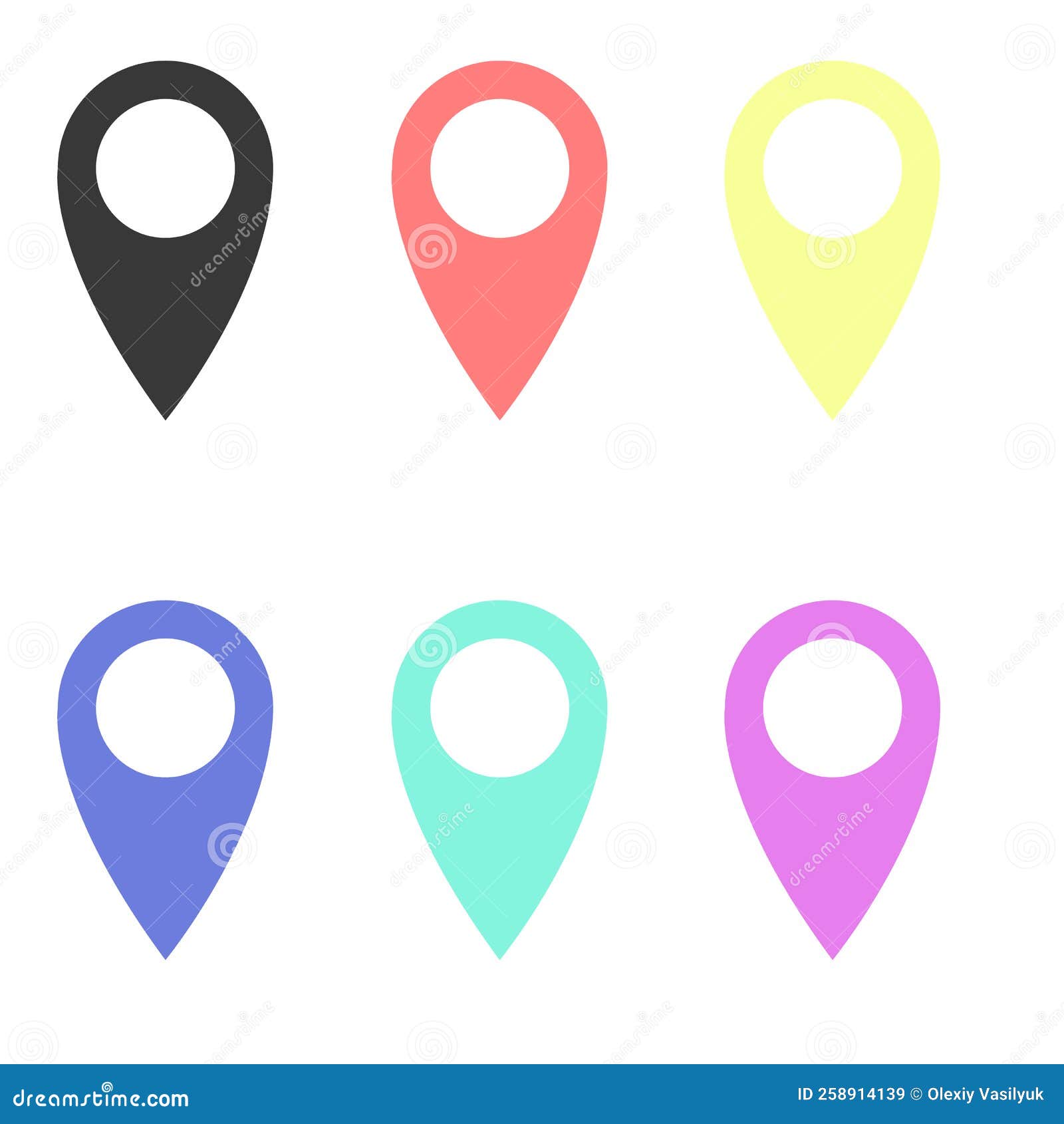Pointer Icon. Location Symbol. GPS Location Symbol Stock Vector ...