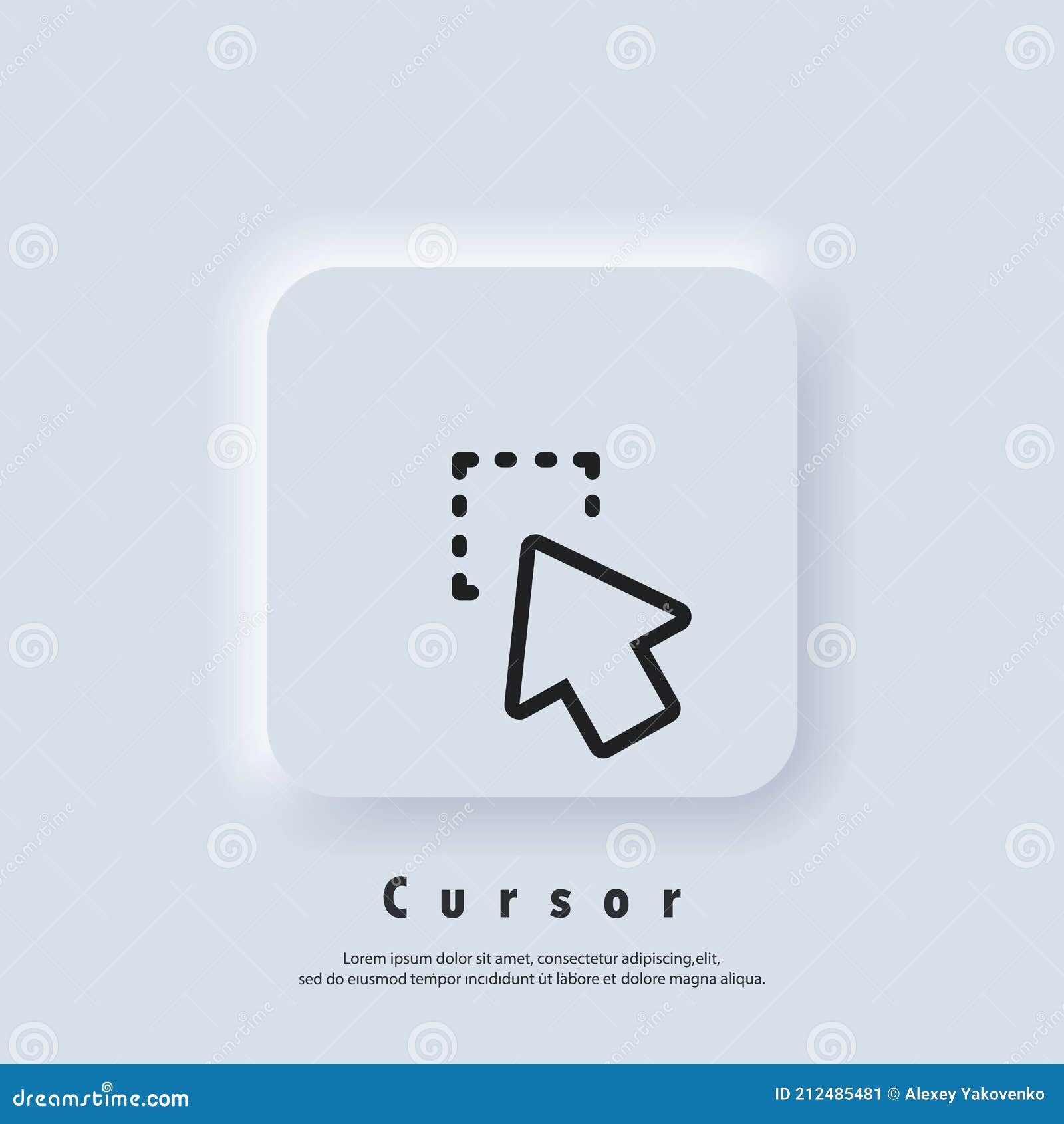 Pointer Icon Logo. Cursor Sign. Click Icon. Computer Mouse, Cursors, Pointing. Arrow and Wait ...