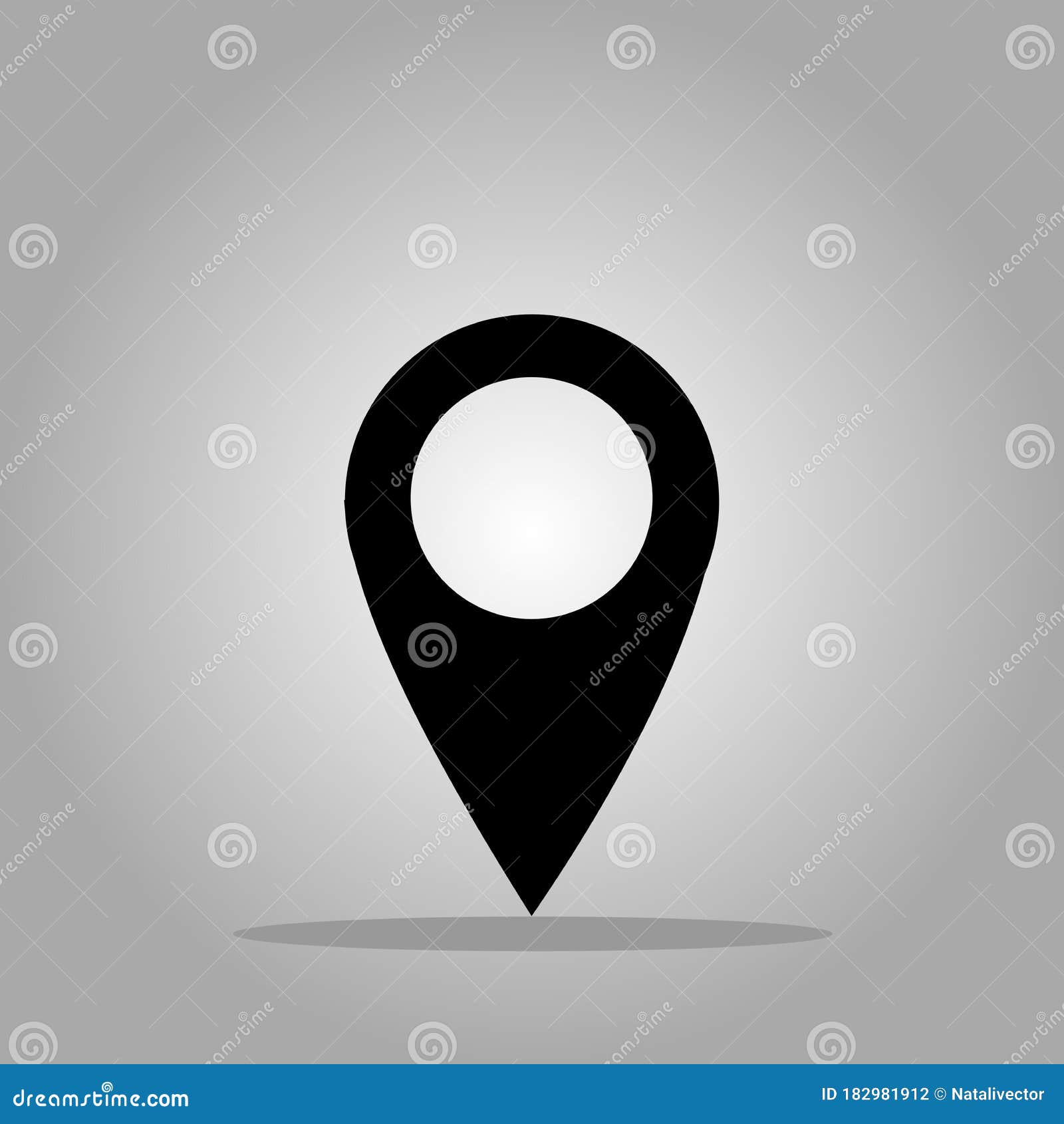 Pointer Icon for Maps and Geodata Stock Vector - Illustration of mark ...