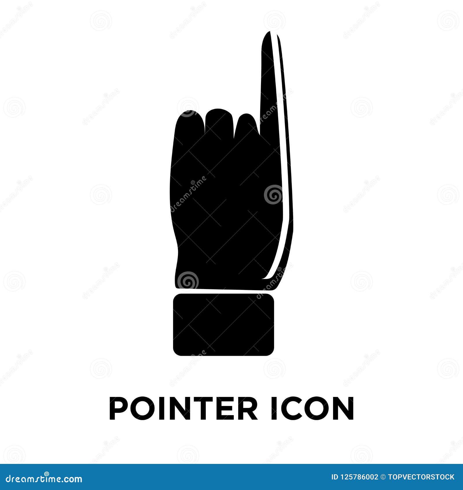 Pointer Icon Vector Isolated on White Background, Logo Concept O Stock ...