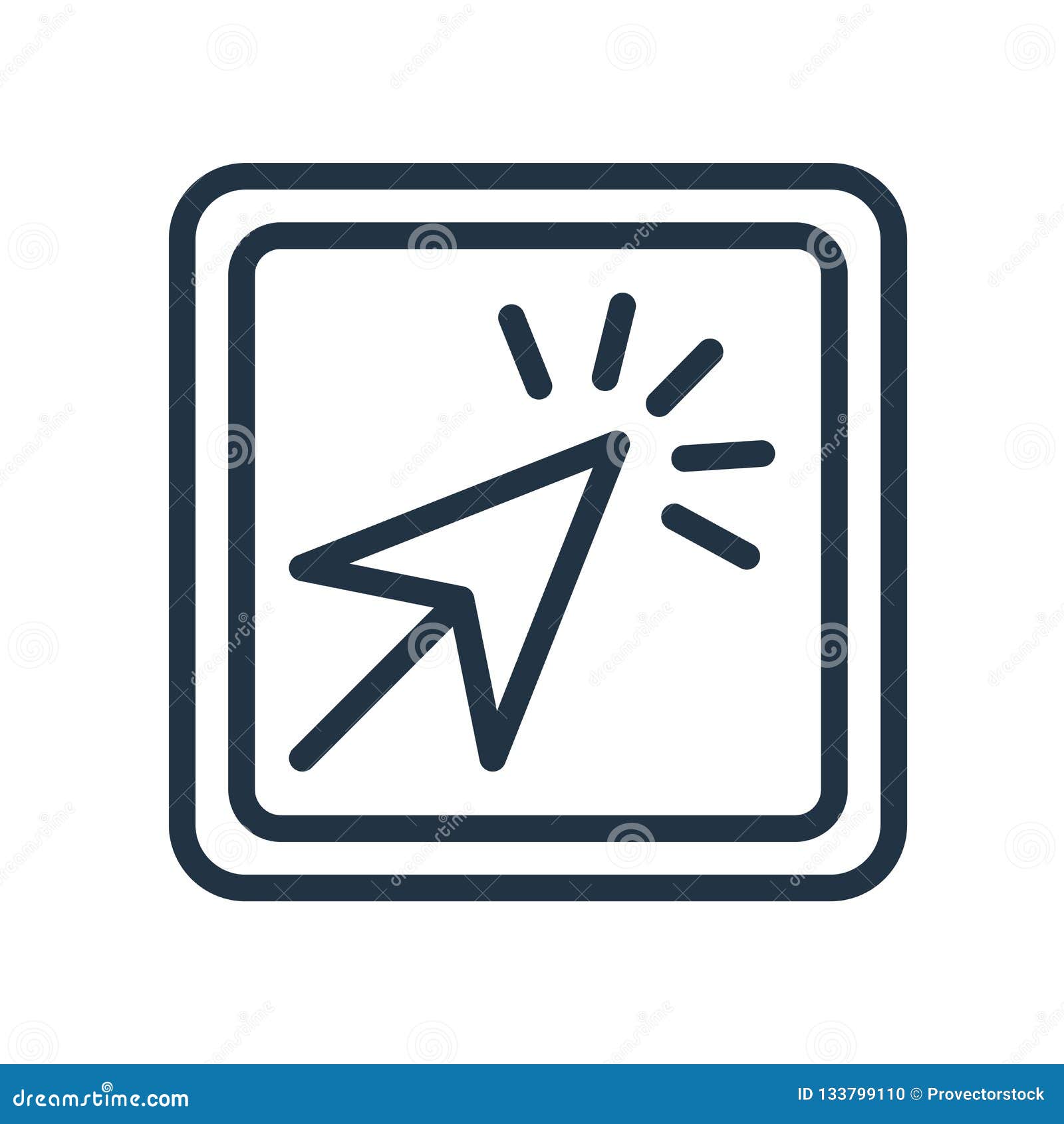 Pointer Icon Vector Isolated On White Background, Pointer Sign Stock ...