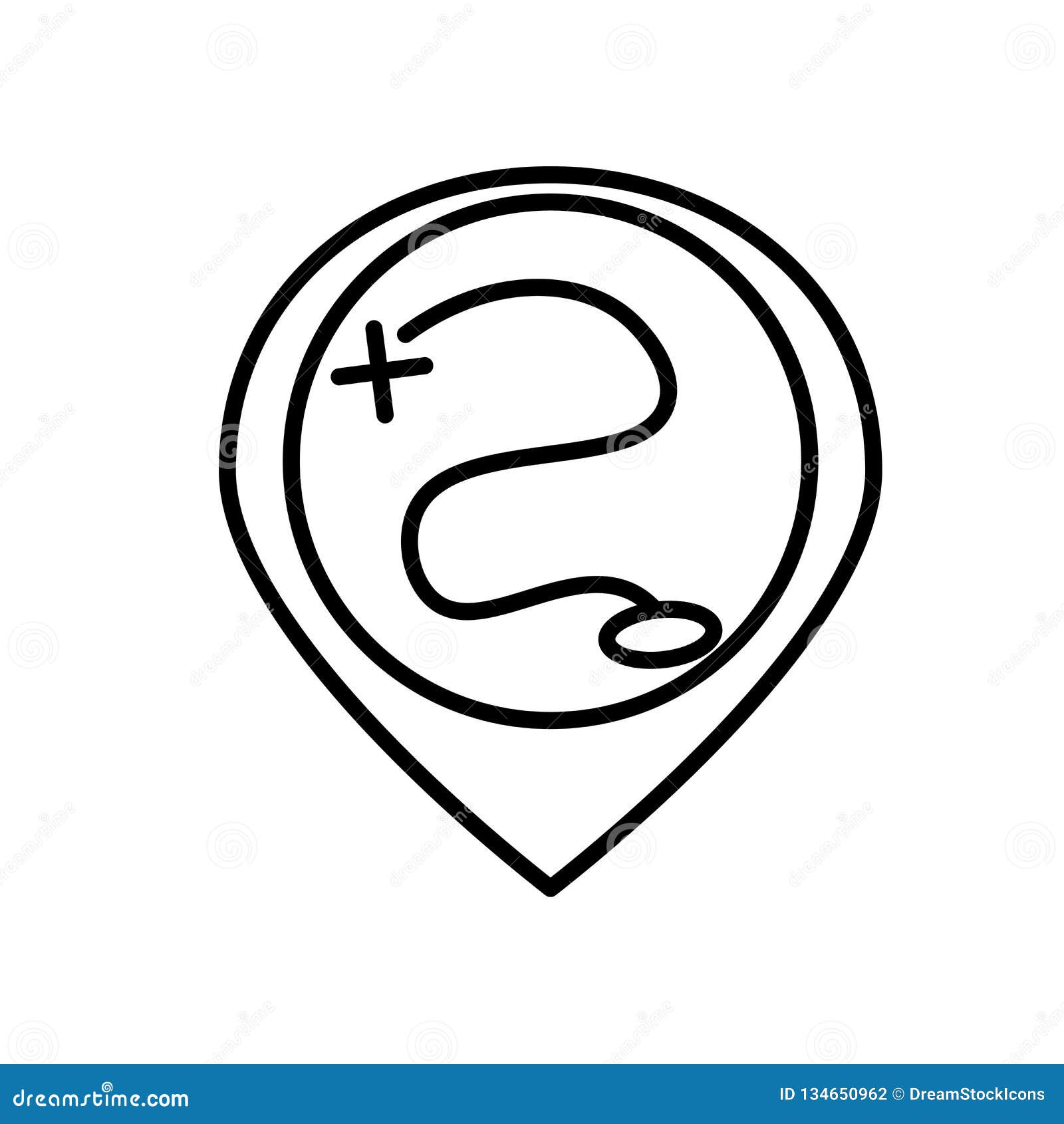 Pointer Icon Vector Isolated on White Background, Pointer Sign , Line ...