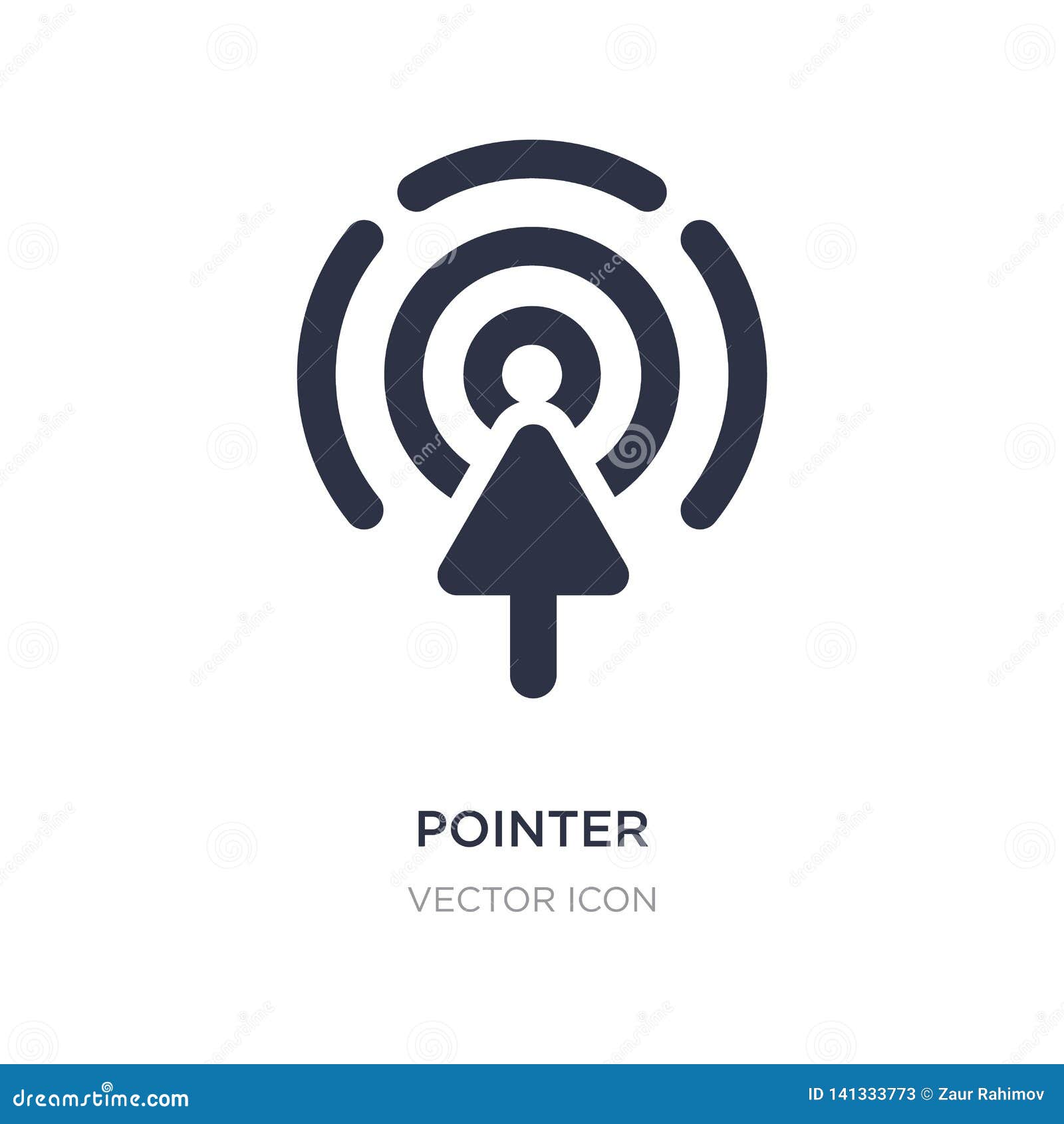 Pointer Icon On White Background. Simple Element Illustration From ...