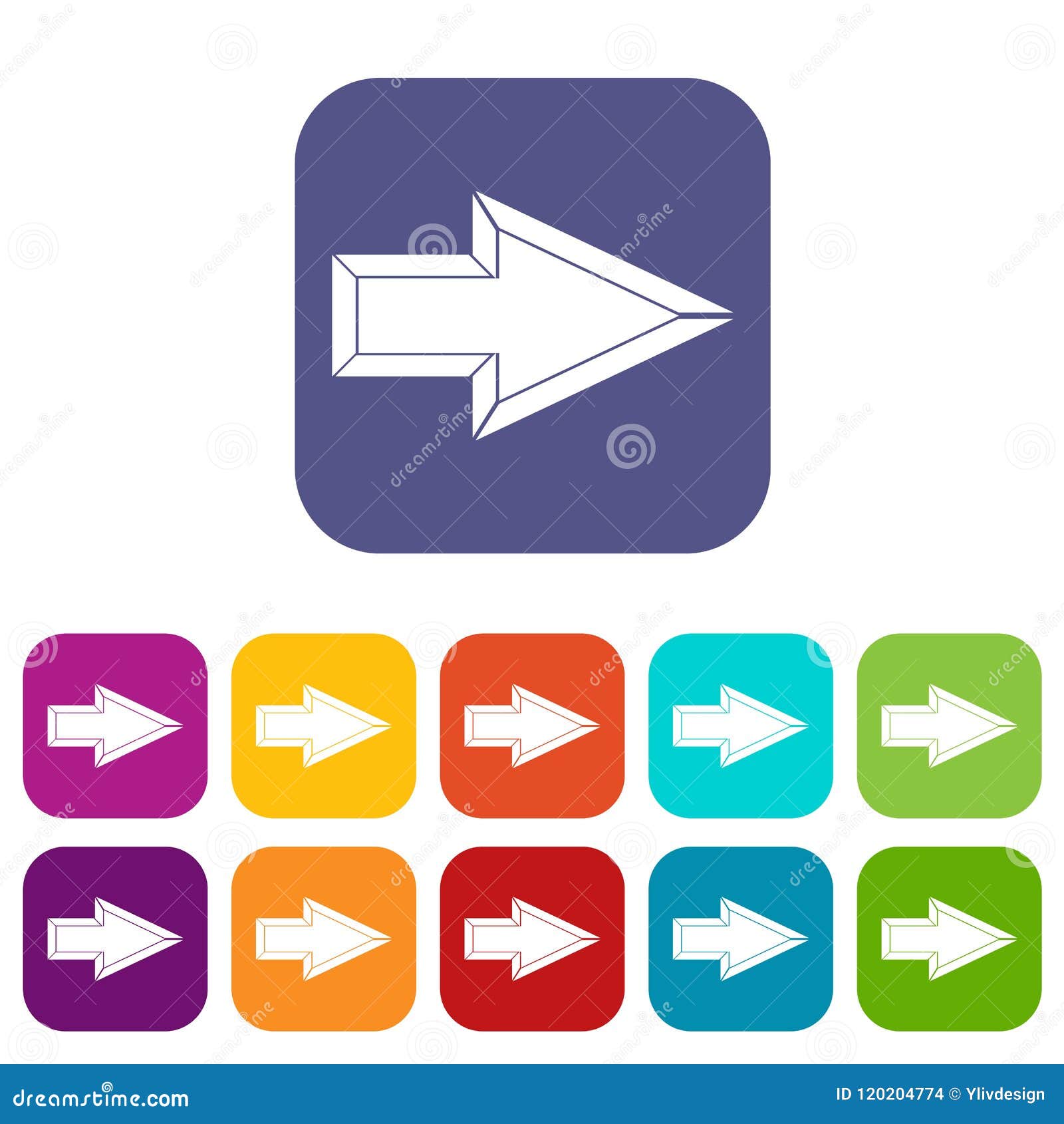 Pointer icons set stock vector. Illustration of collection - 120204774