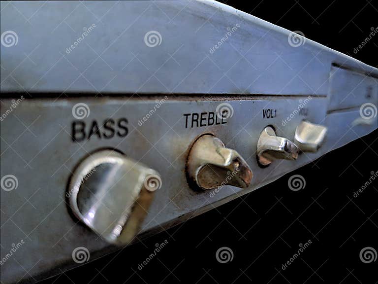 Pointer Knob Switch Buttons on Old DVD or VCD Player. Stock Image ...