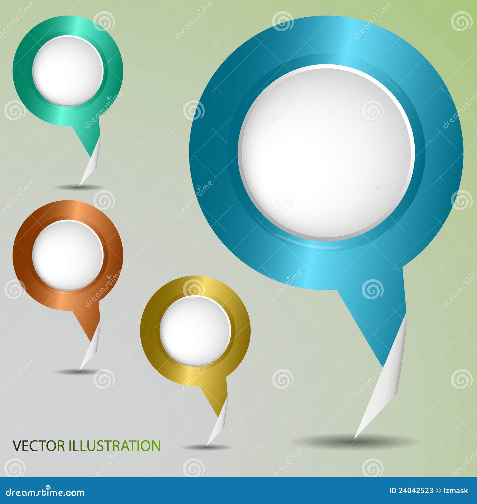 Pointer Labels Cartoon Vector | CartoonDealer.com #24042523