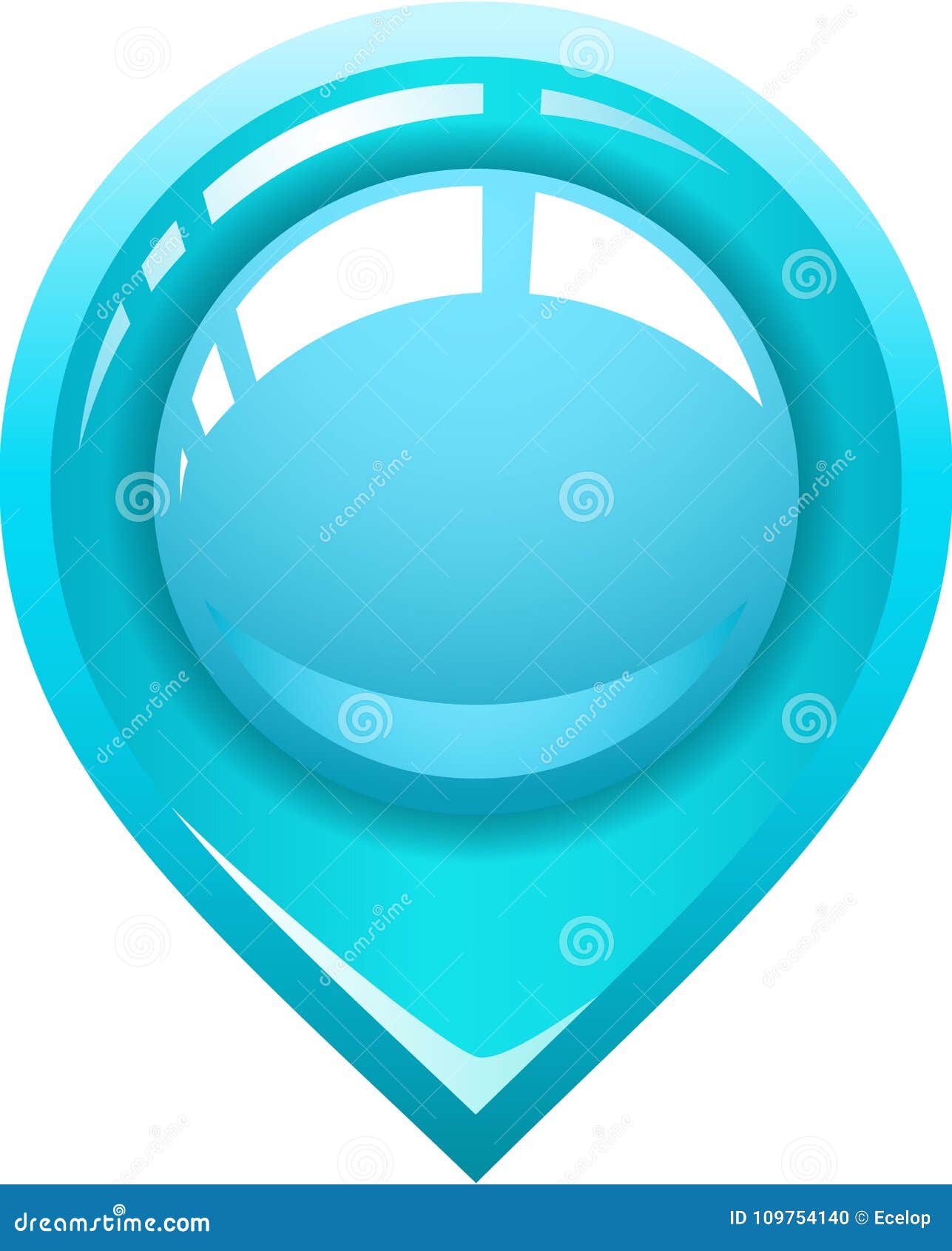 Pointer Location for the Map Stock Vector - Illustration of mark, guide ...