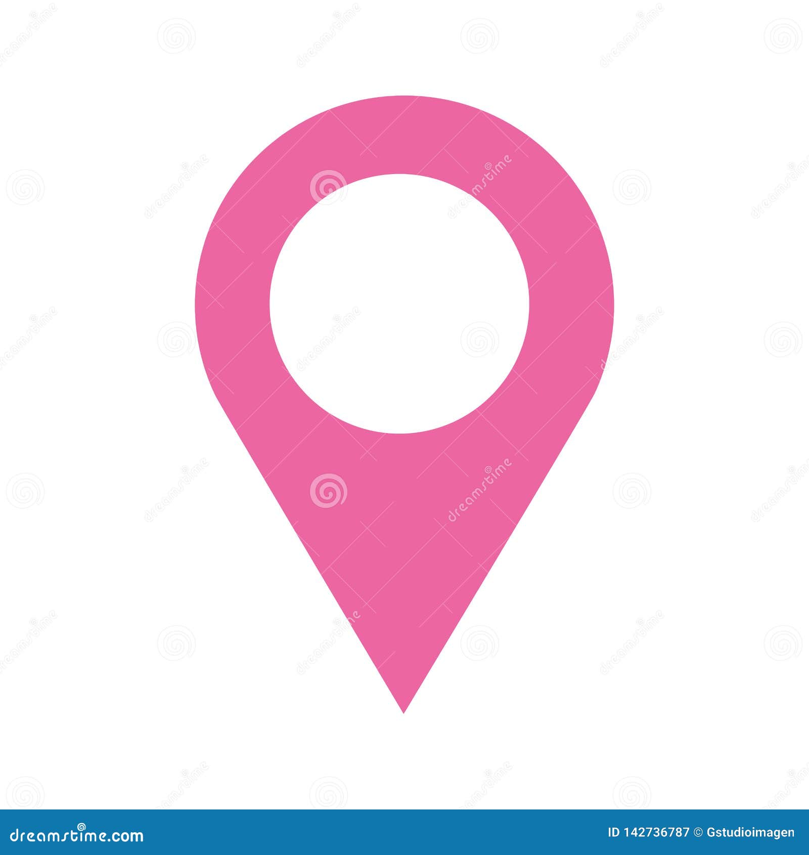 Pointer Location on White Background Stock Vector - Illustration of ...