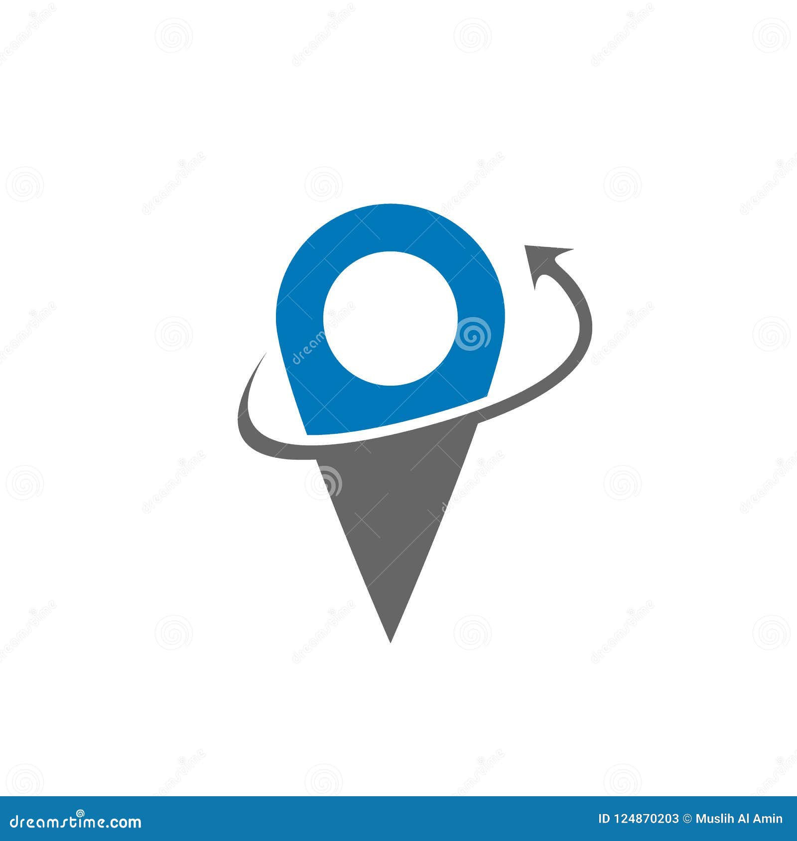 Pointer Logo Design, with Arrow, Stock Vector - Illustration of marker ...