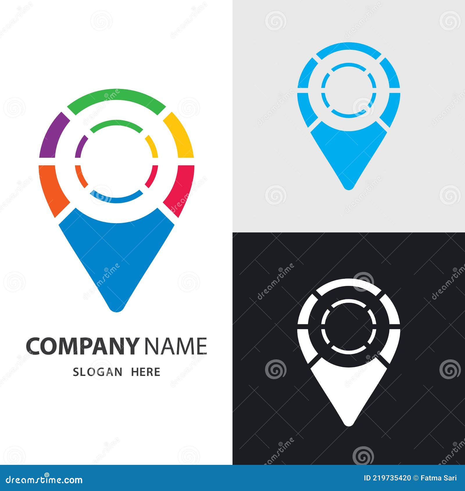 Pointer Logo Template Vector Icon Stock Vector - Illustration of ...