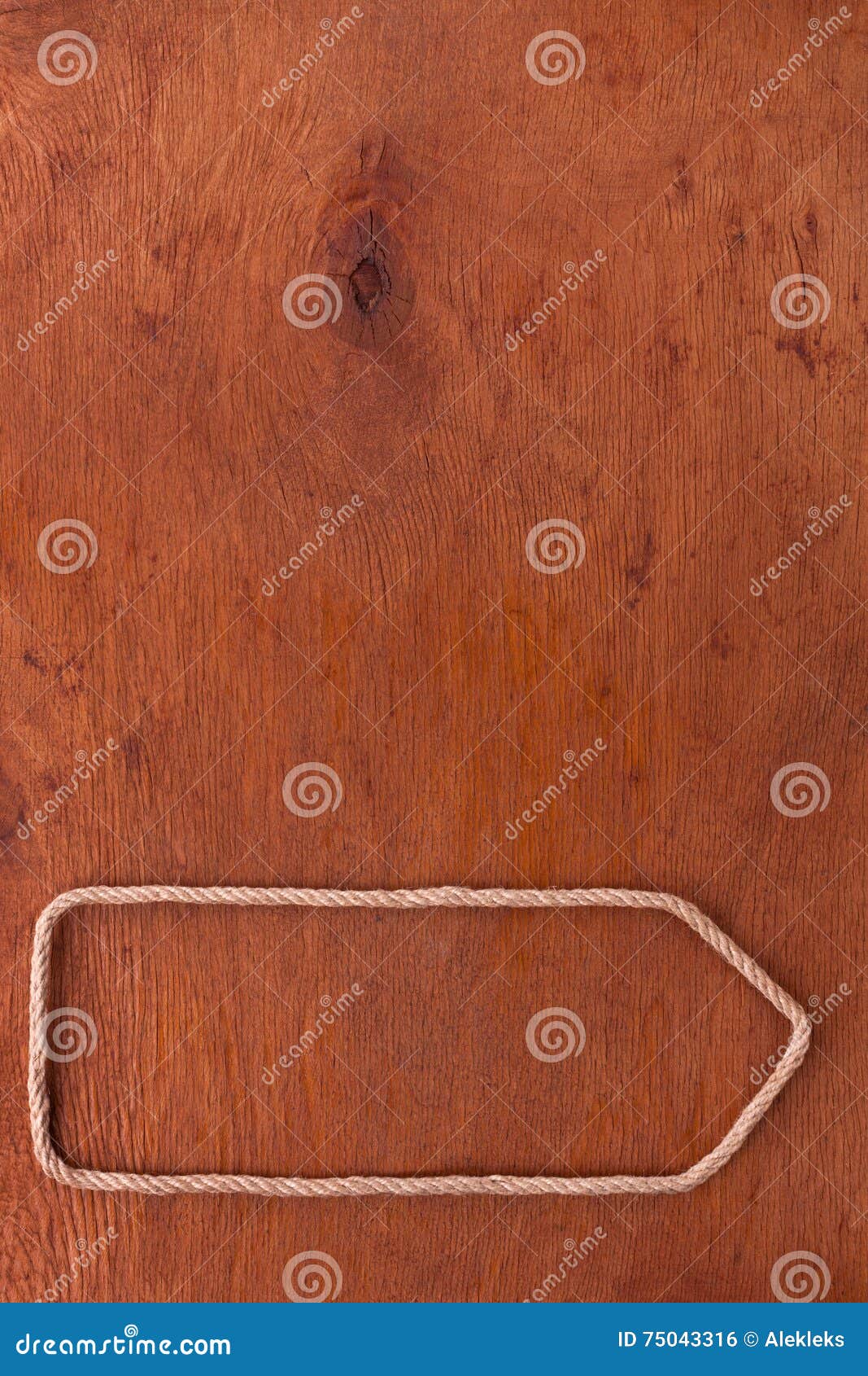 Pointer Made of Rope Lying on the Wood Stock Photo - Image of cord ...