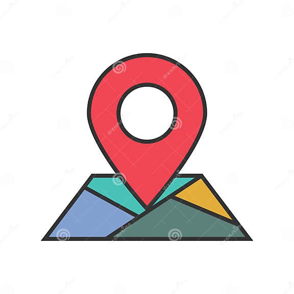 Pointer map icon design stock illustration. Illustration of destination ...