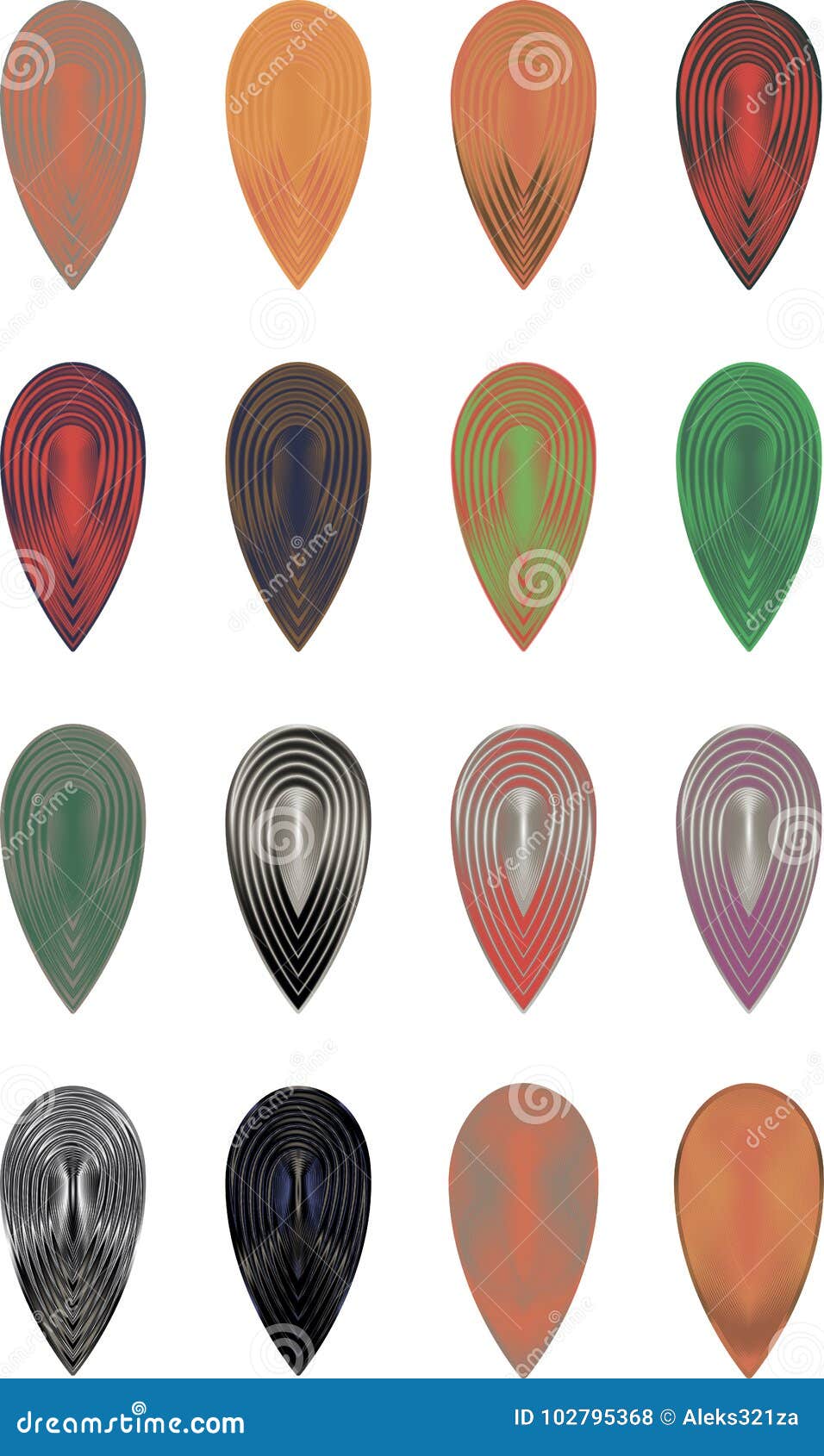 Pointer For The Map. Label On The GPS Map. Vector Illustration ...