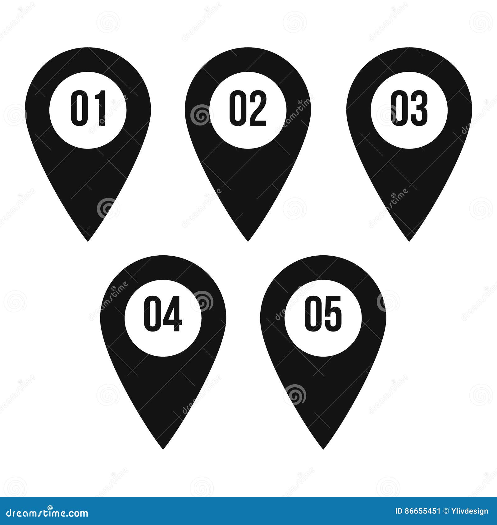 Pointer Marks Icon, Simple Style Stock Vector - Illustration of ...