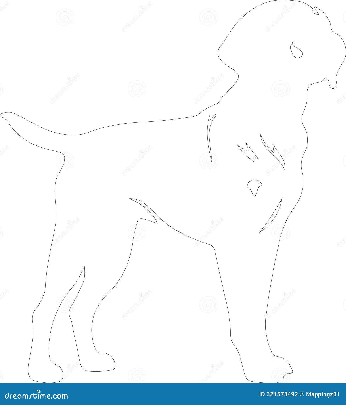 Pointer Outline Silhouette Generative Ai Stock Vector - Illustration of ...