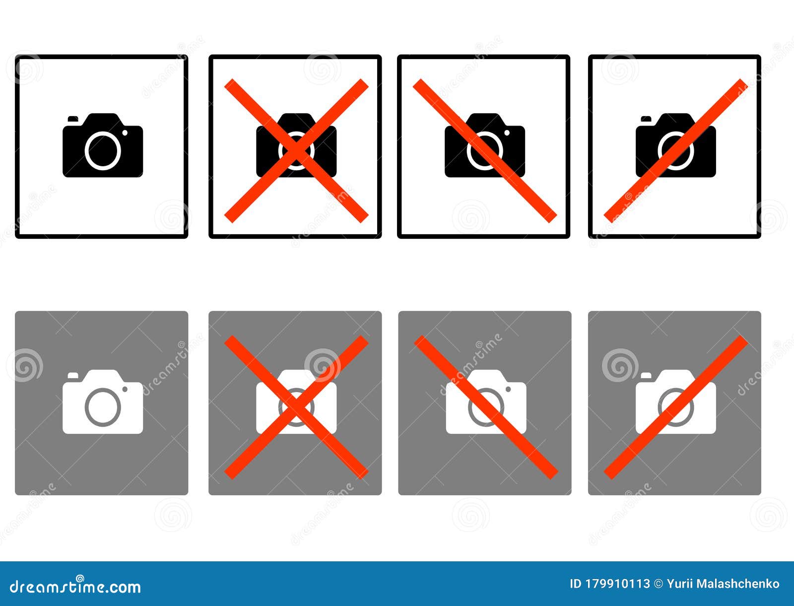 The Pointer Plate is Prohibited from Photographing Stock Illustration ...