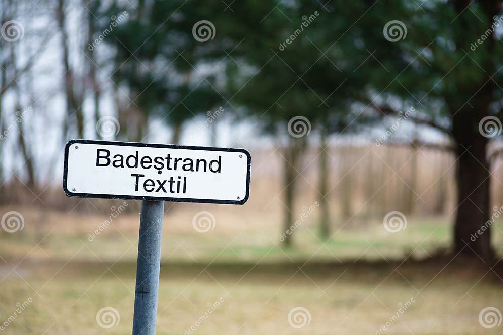 Pointer on a public beach. stock image. Image of allowed - 110669035