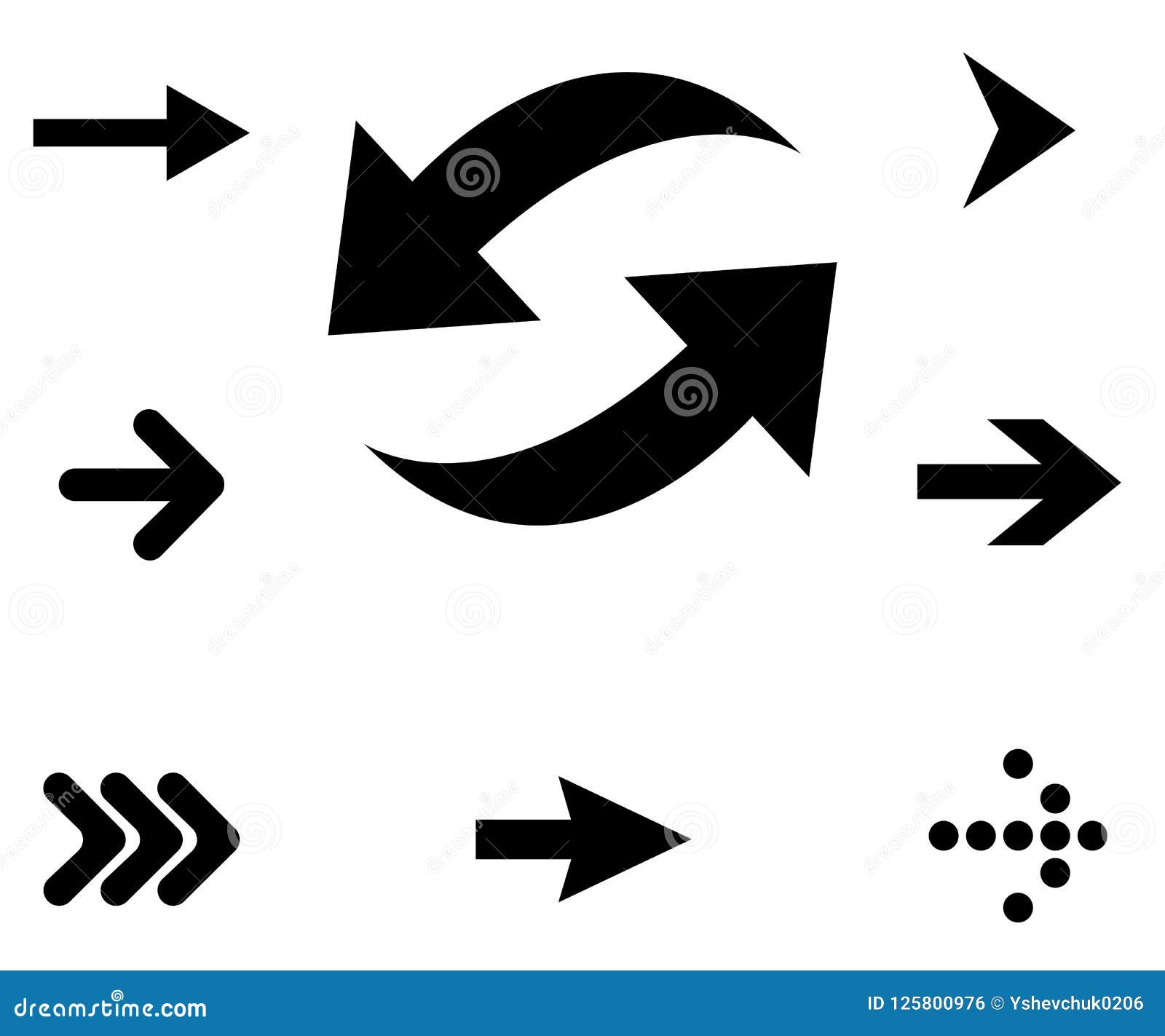 Pointer, Arrow Signs. White Background. Vector Illustration. Stock ...