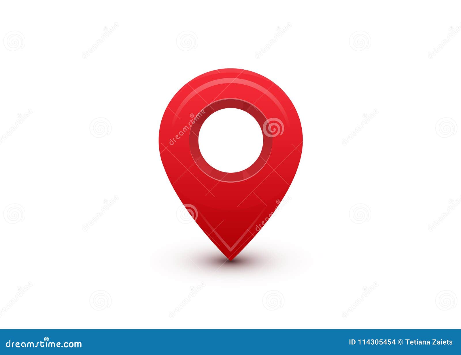 Pointer. Red Marker for Map Destination, Location Stock Vector ...