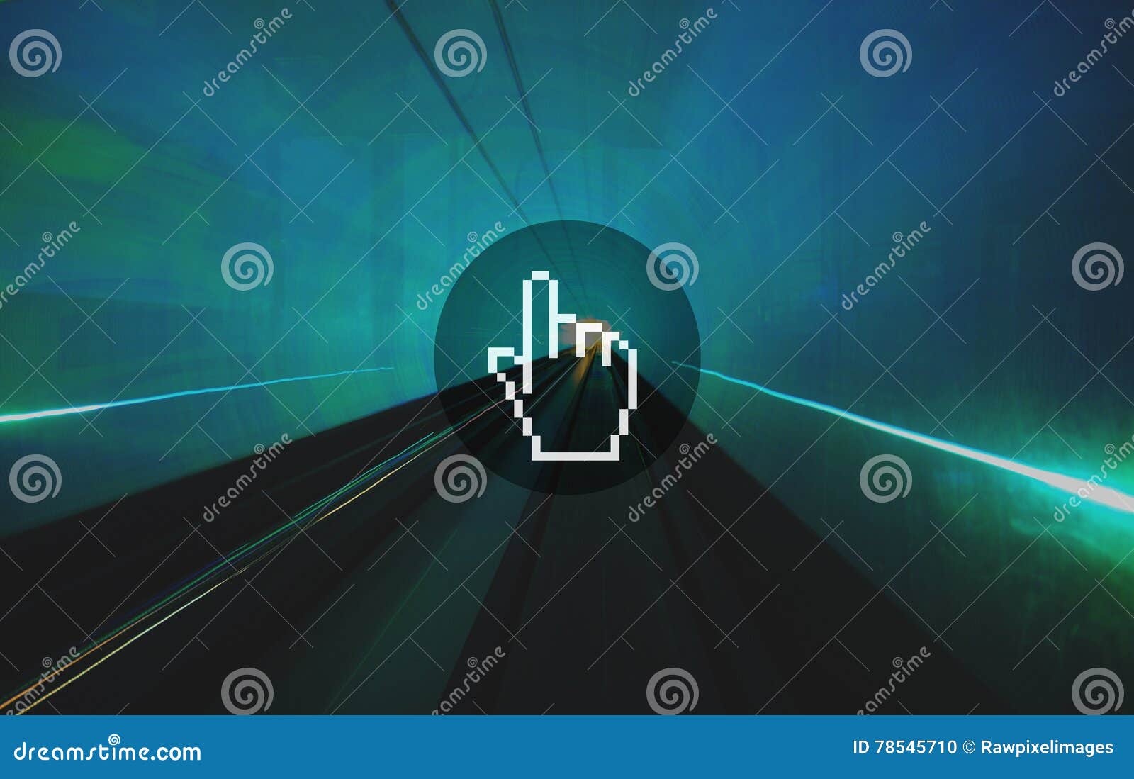 Pointer Selection Cursor Access Connection Networking Concept Stock