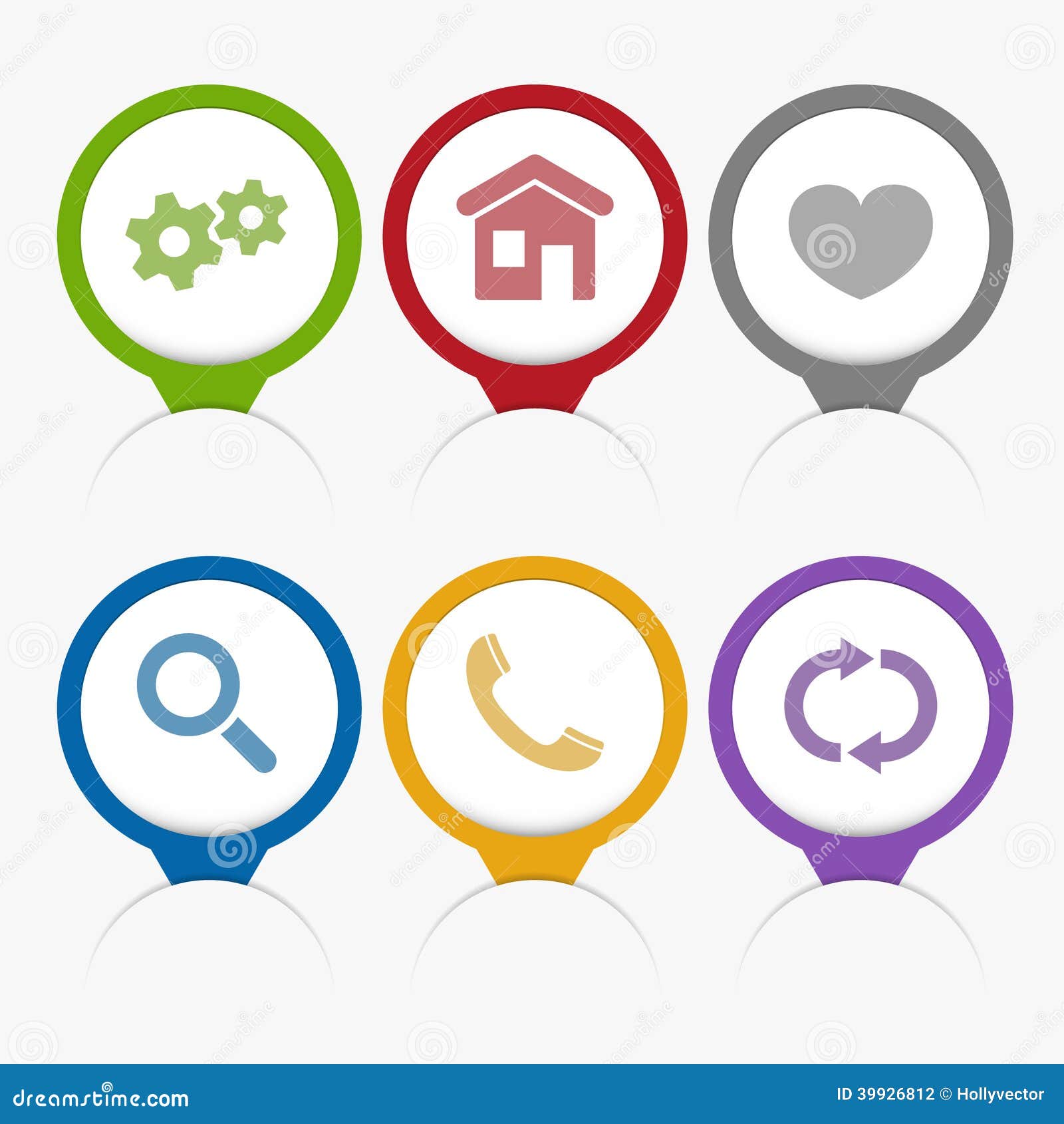 Pointer set stock vector. Illustration of options, page - 39926812