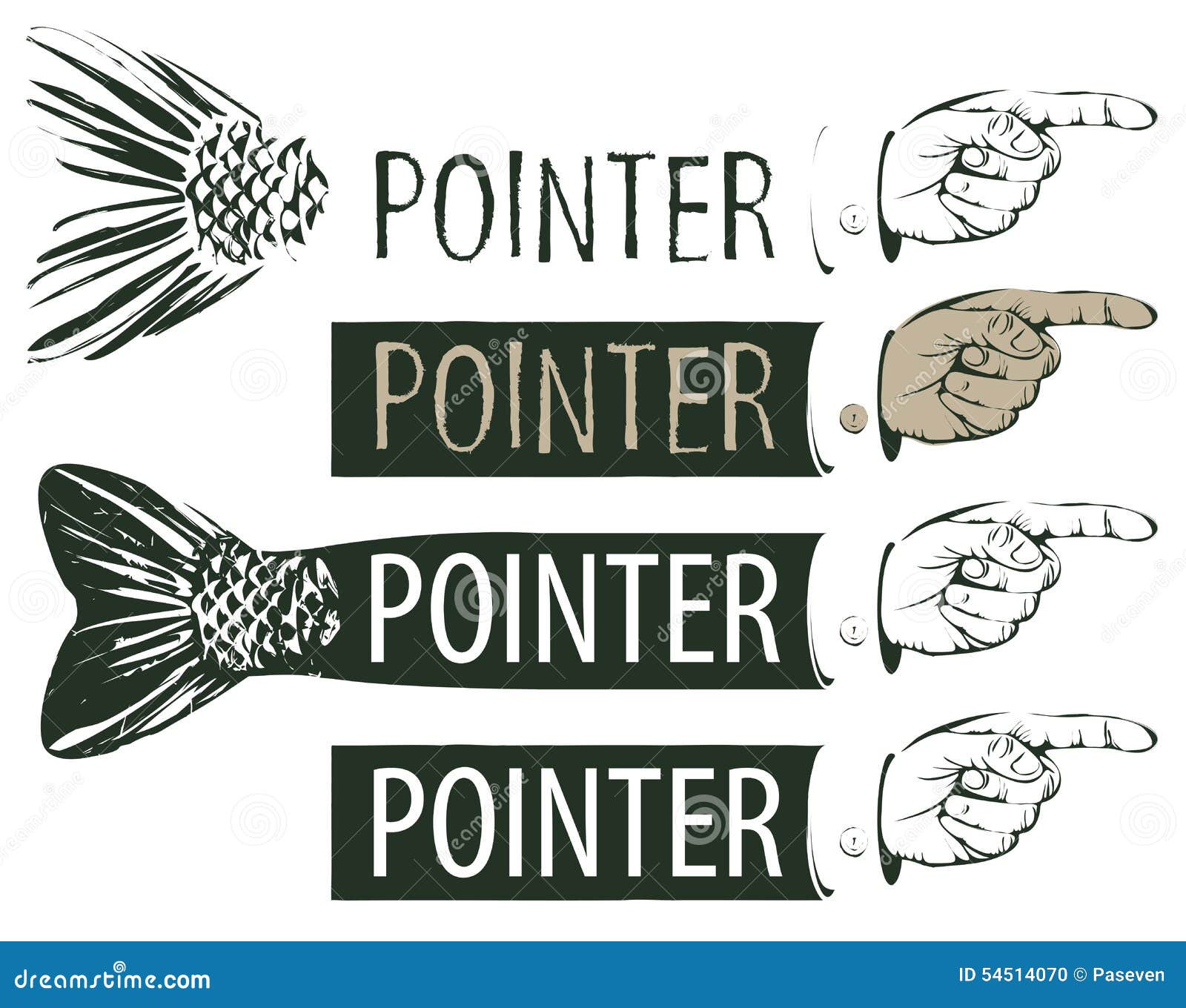 Pointer stock vector. Illustration of pointers, index - 54514070