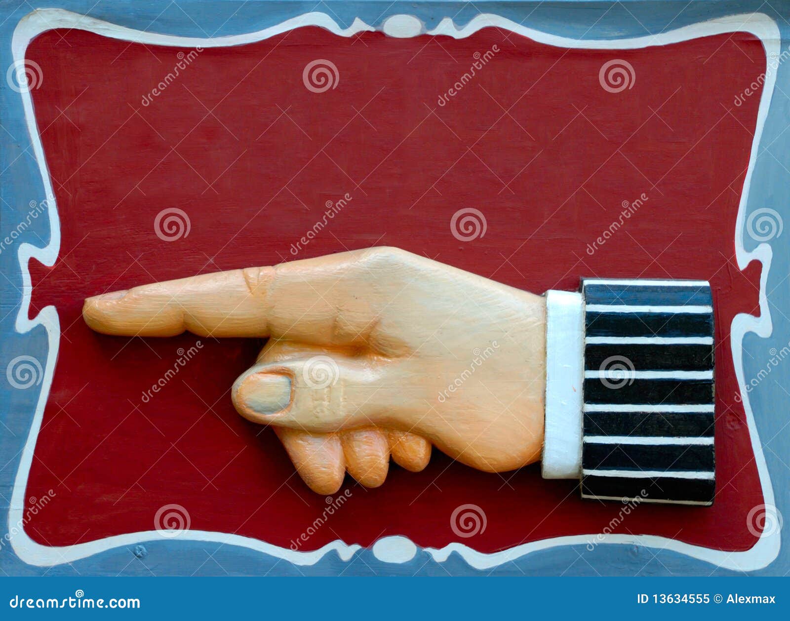 Pointer Sign stock image. Image of conceptual, point - 13634555