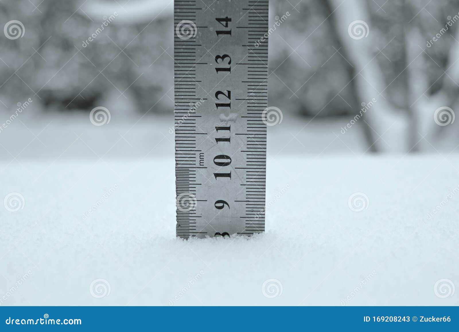 Pointer snow depth stock image. Image of meteorology - 169208243
