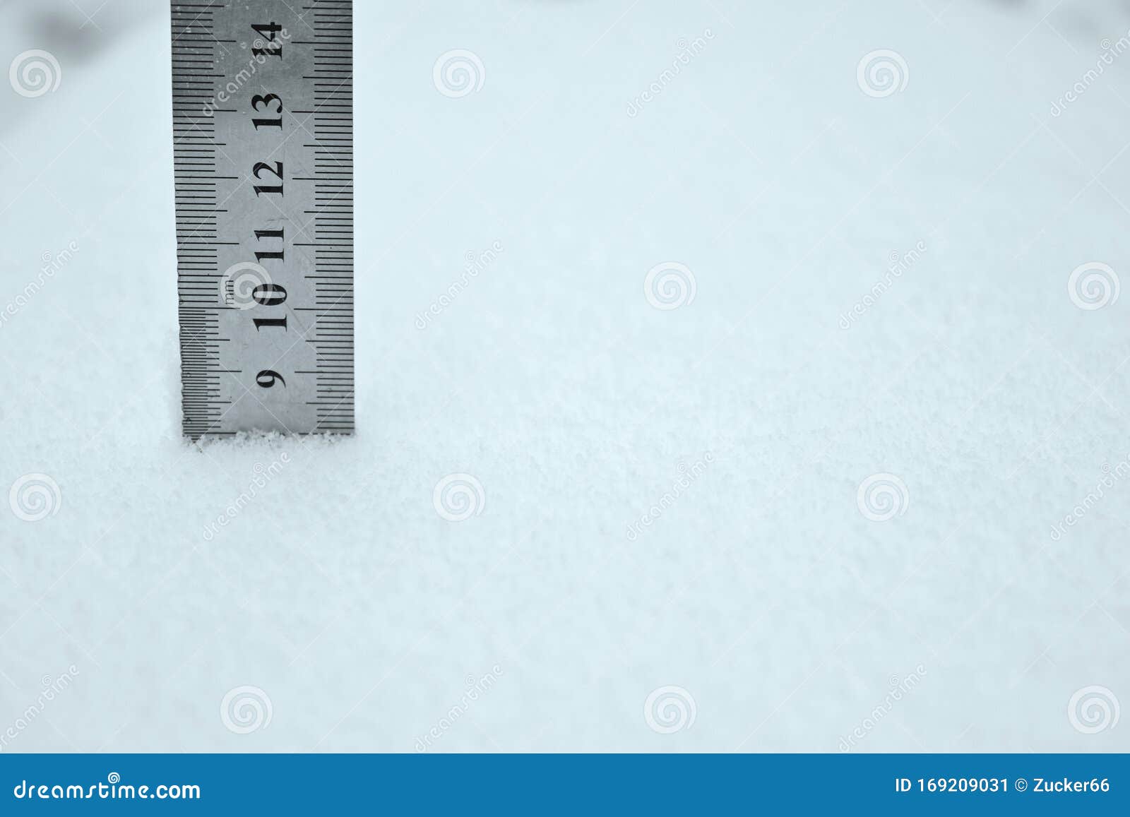 Pointer snow depth stock image. Image of season, snowdrift - 169209031