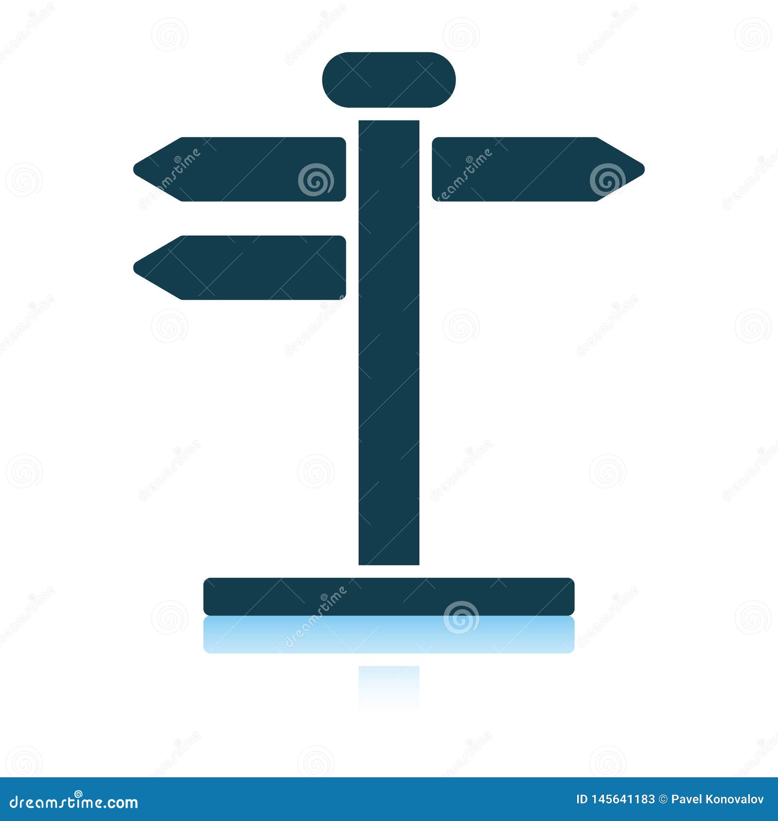 Pointer stand icon stock vector. Illustration of direction - 145641183