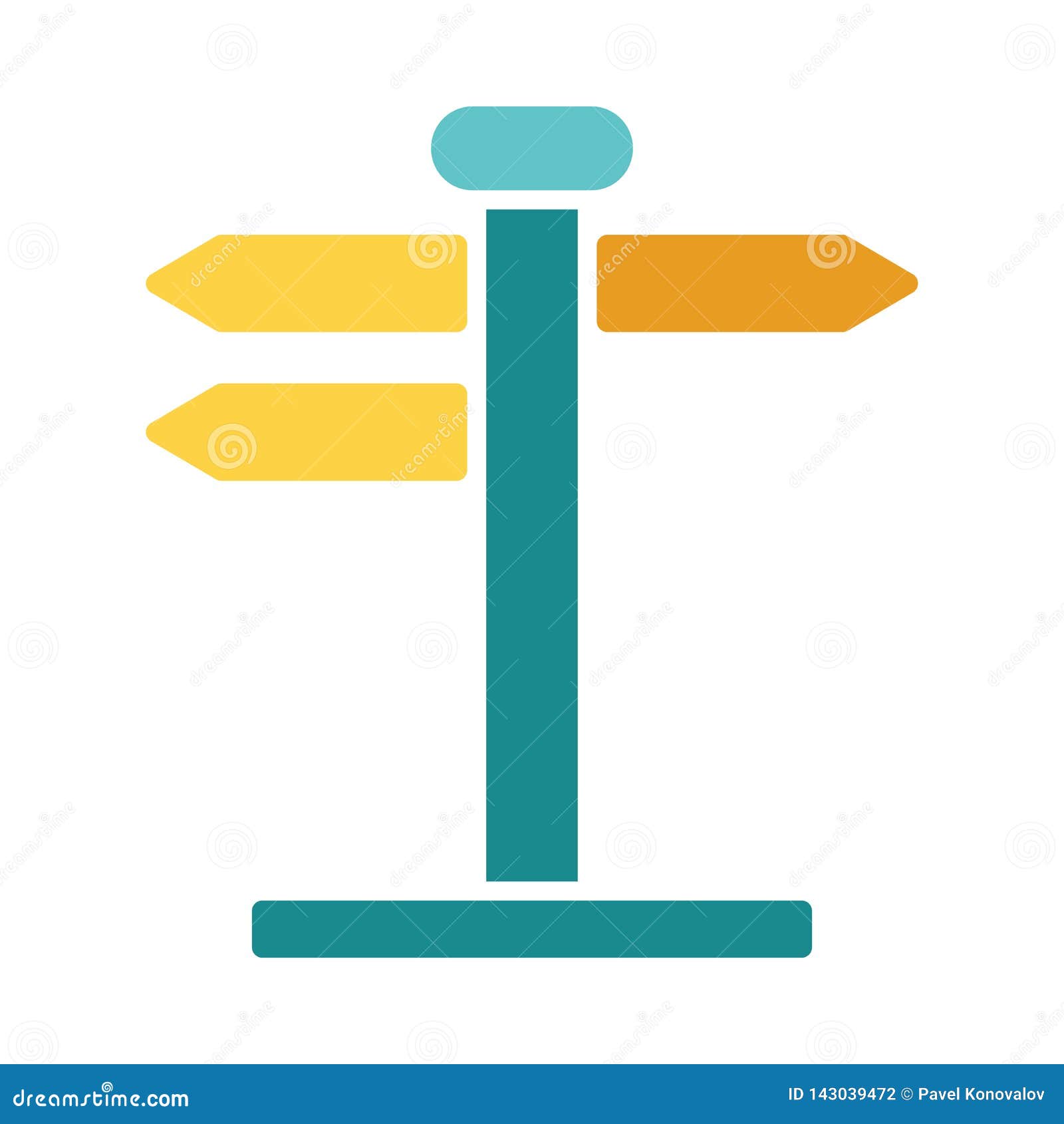 Pointer stand icon stock vector. Illustration of blank - 143039472