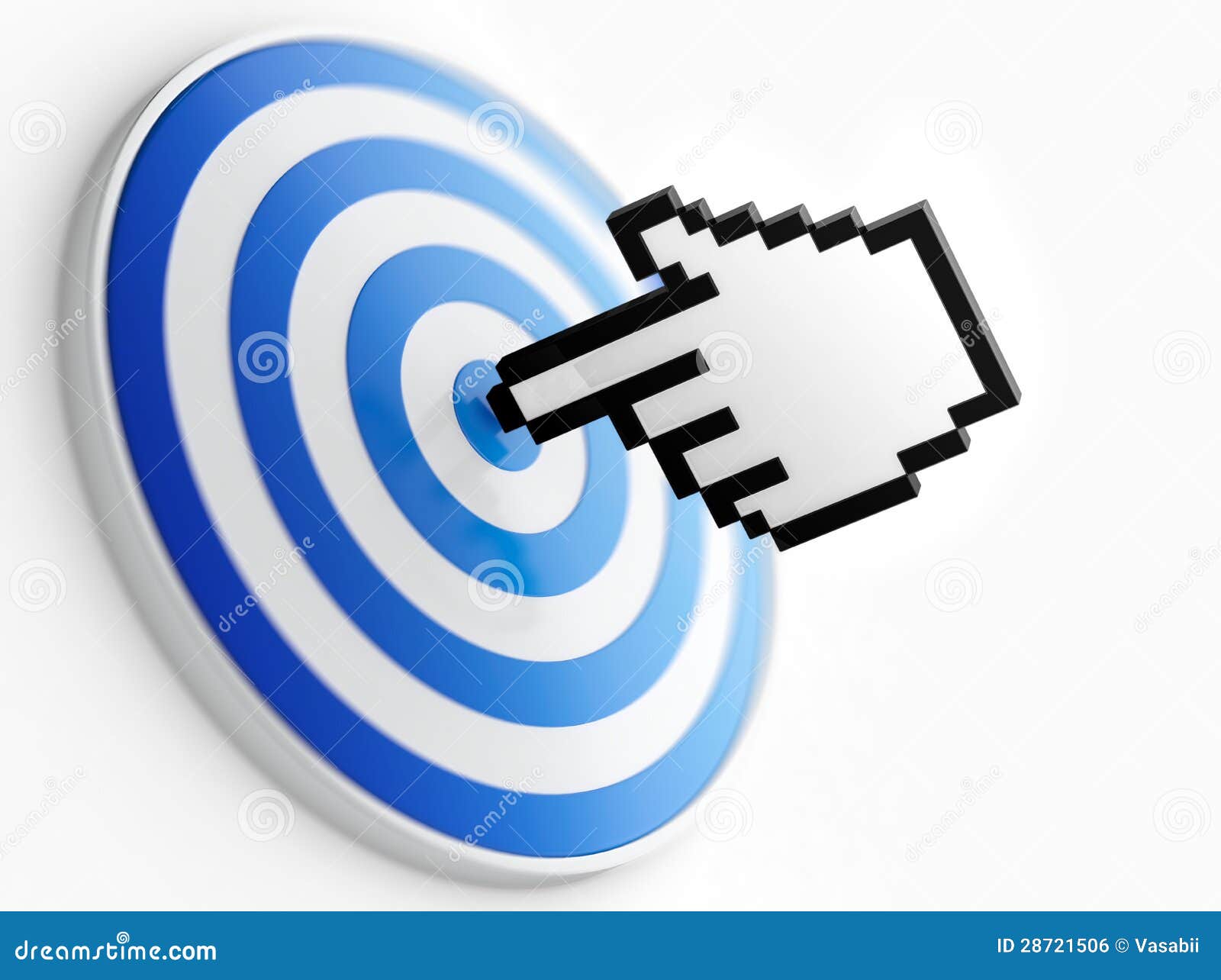 Pointer and target stock illustration. Illustration of accuracy - 28721506