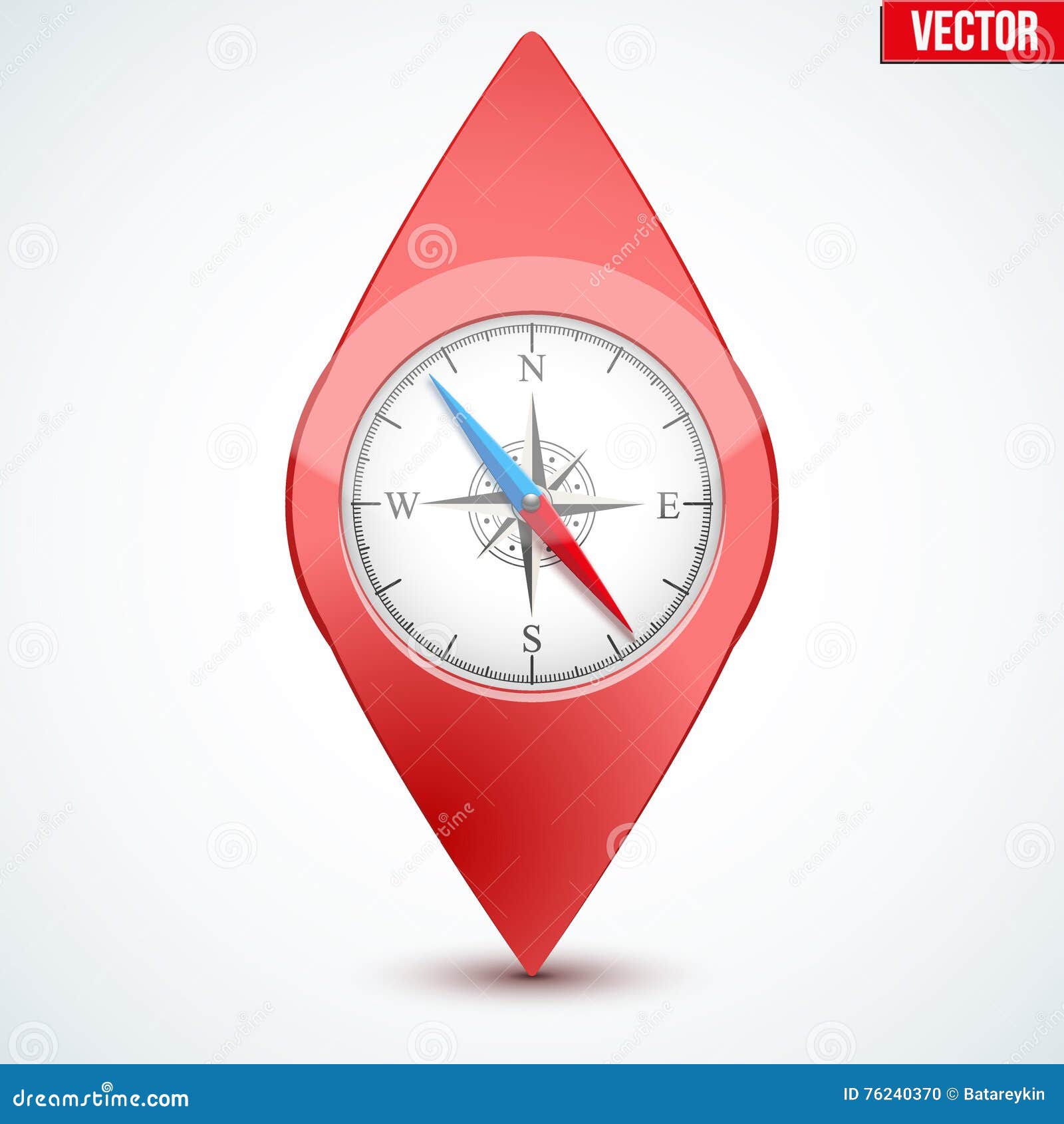 Pointer target for map stock vector. Illustration of modern - 76240370