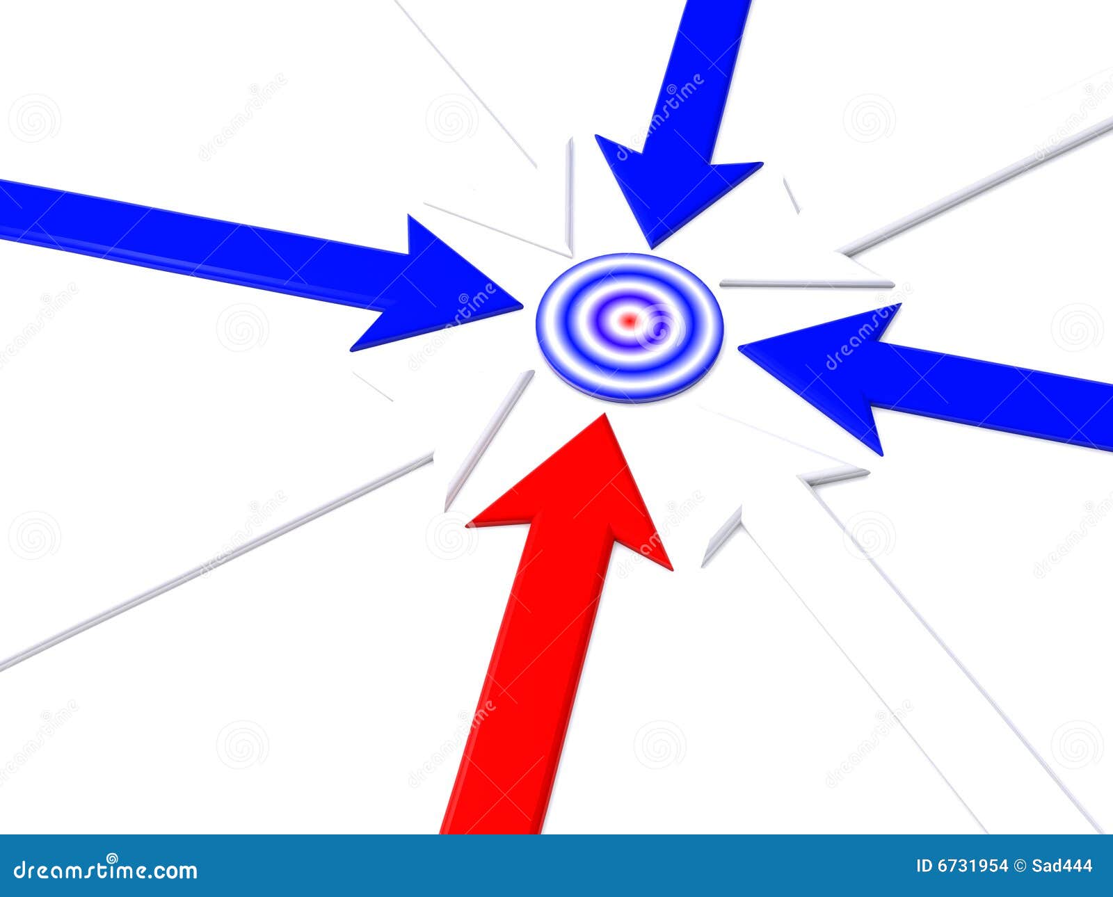 Pointer to target stock illustration. Illustration of icons - 6731954