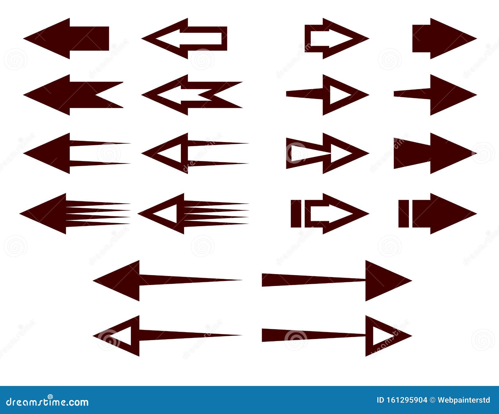 Arrows and Direction Indicators. Vector Illustration. Stock Vector ...