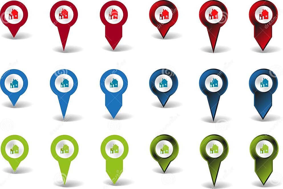 Pointers houses stock vector. Illustration of building - 42715880